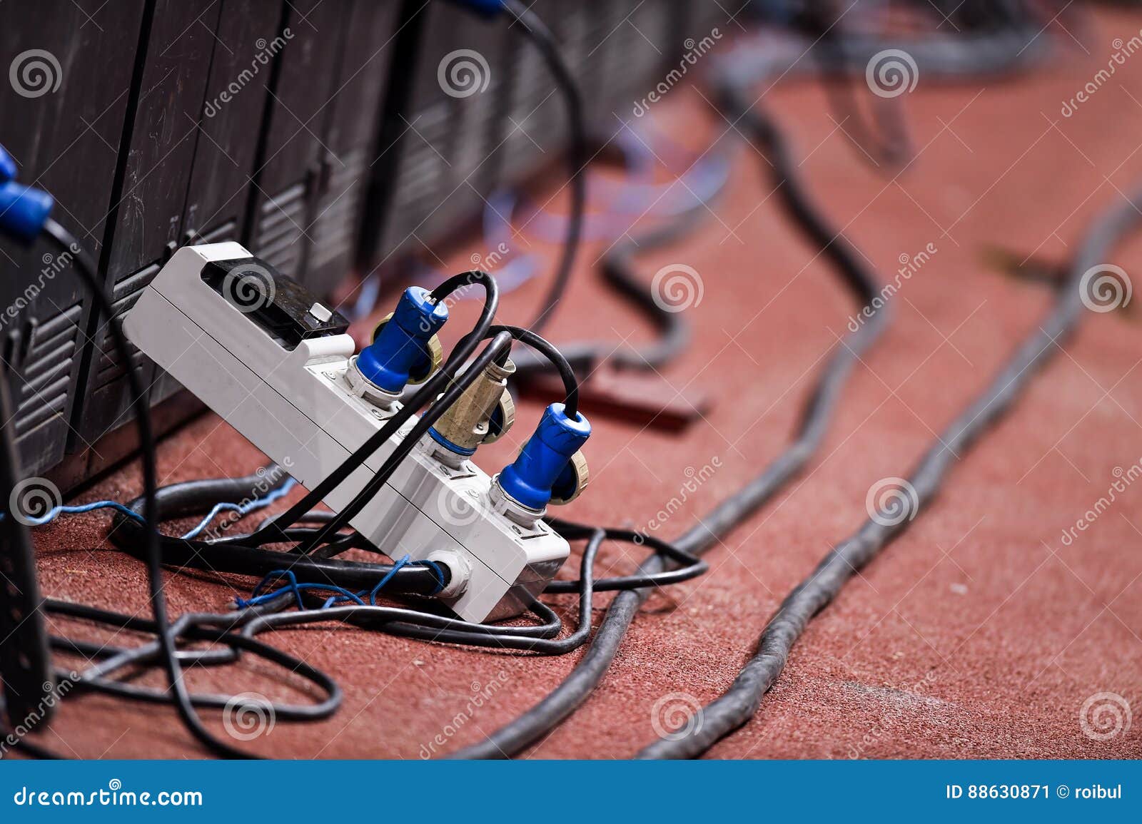 Industrial Power Plugs and Sockets Stock Image - Image of supply ...