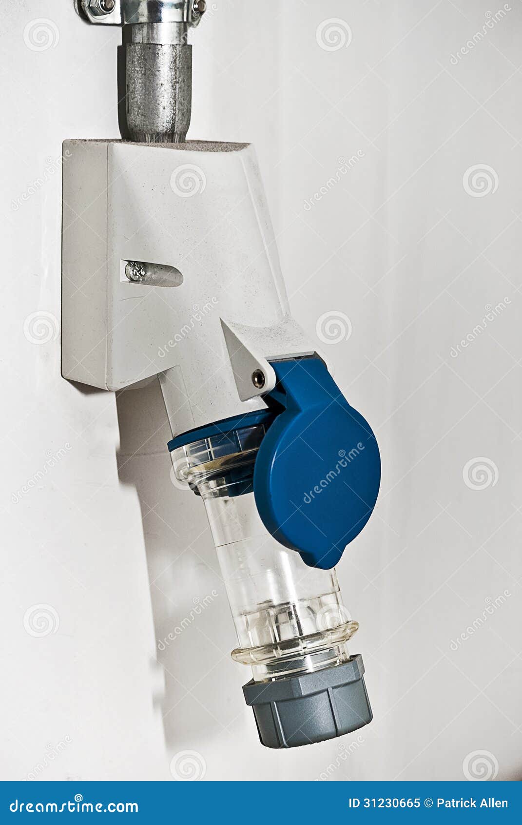 Industrial Power Recepticle - Plug Stock Image - Image of electric ...