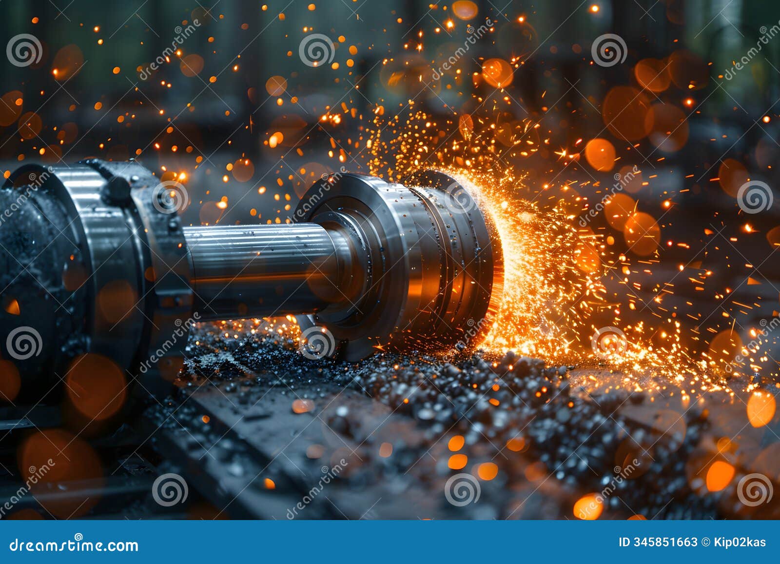Industrial Precision: Metal Grinding and Welding Sparks in Motion ...