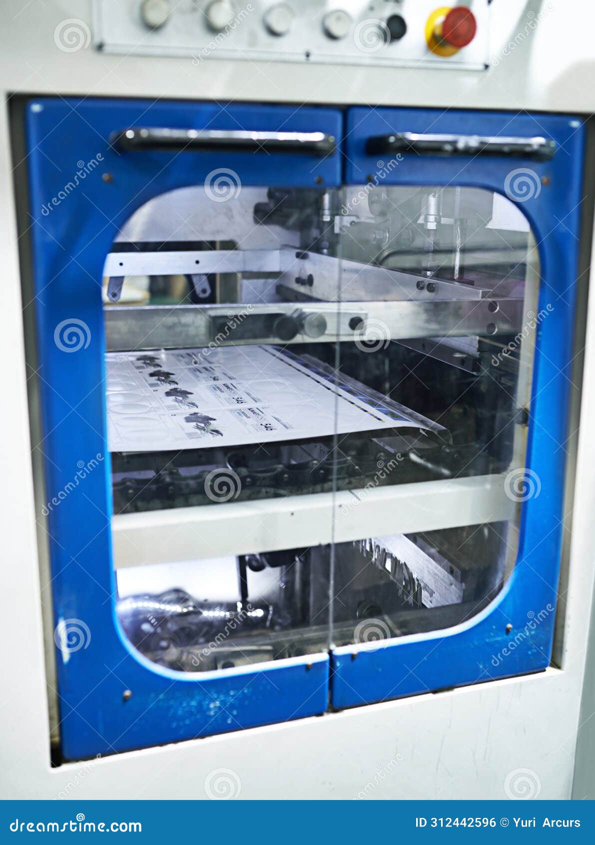 Industrial, Printer and Machine for Production, Newspaper and Magazine ...