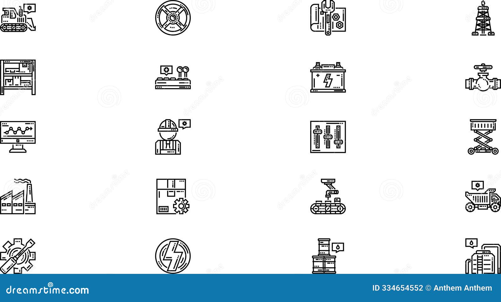 Industrial Process Icons High-Quality Vector Icons Collection with ...