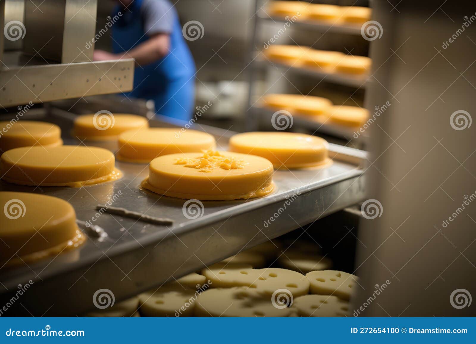 Cheeses In The Ripening Chambers Seen Through Glass Stock Image ...