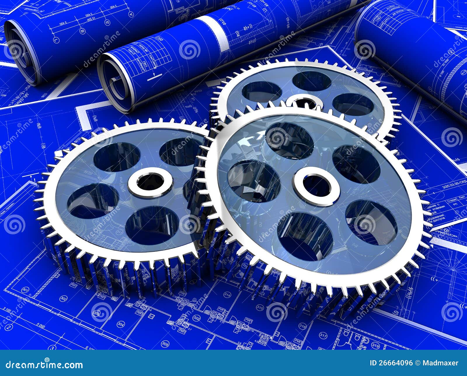 Industrial project stock illustration. Illustration of concept - 26664096