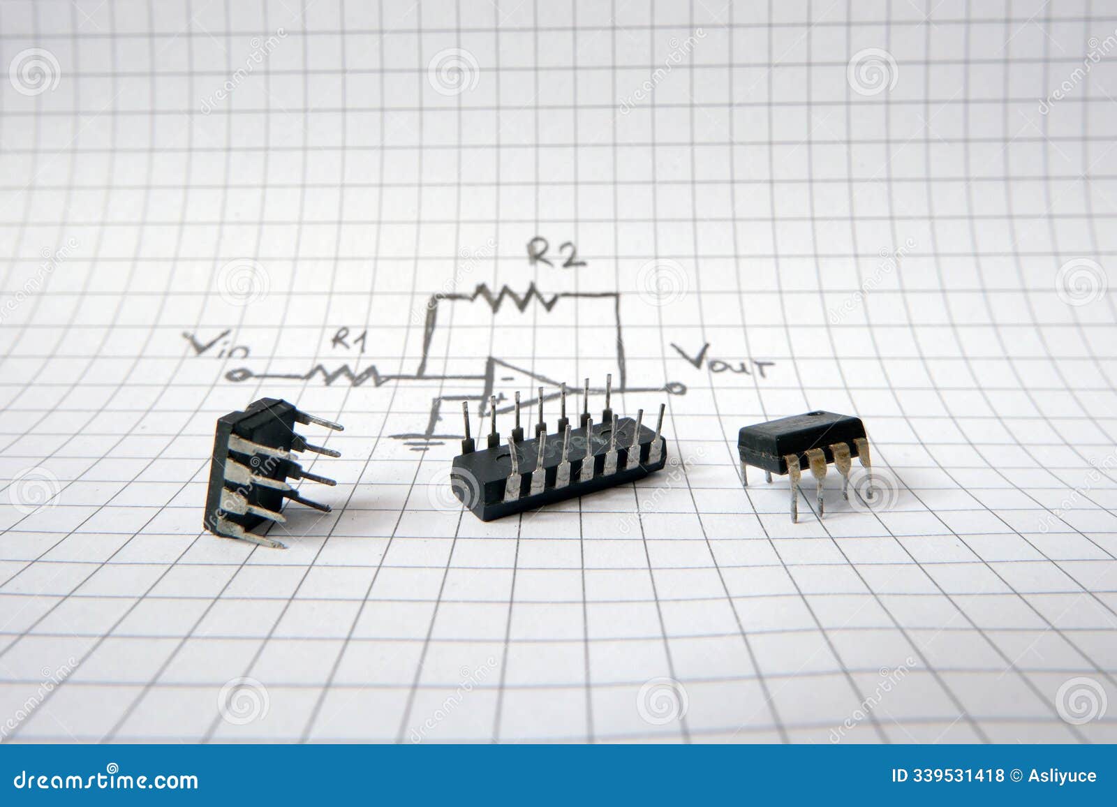 Industrial Projects with ICs Stock Photo - Image of pins, paper: 339531418
