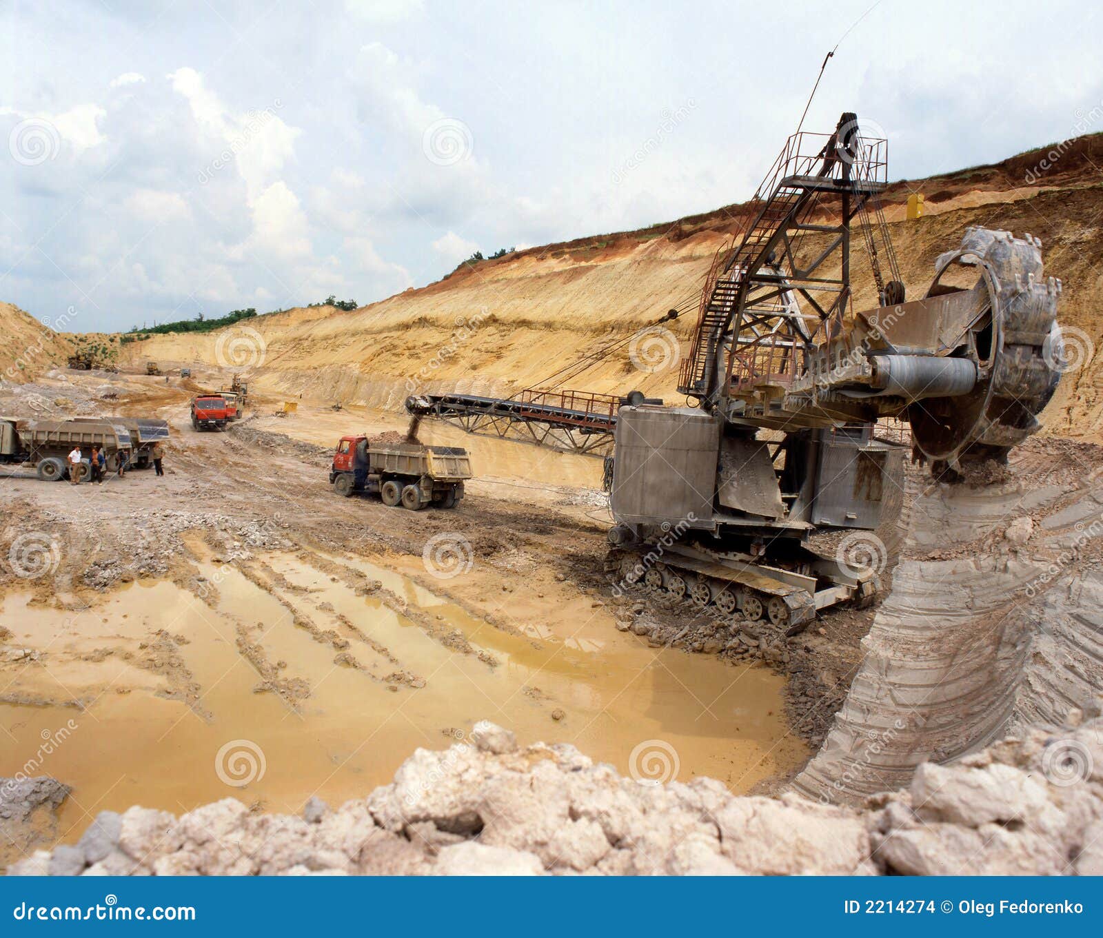Industrial quarries stock photo. Image of stone, gear - 2214274