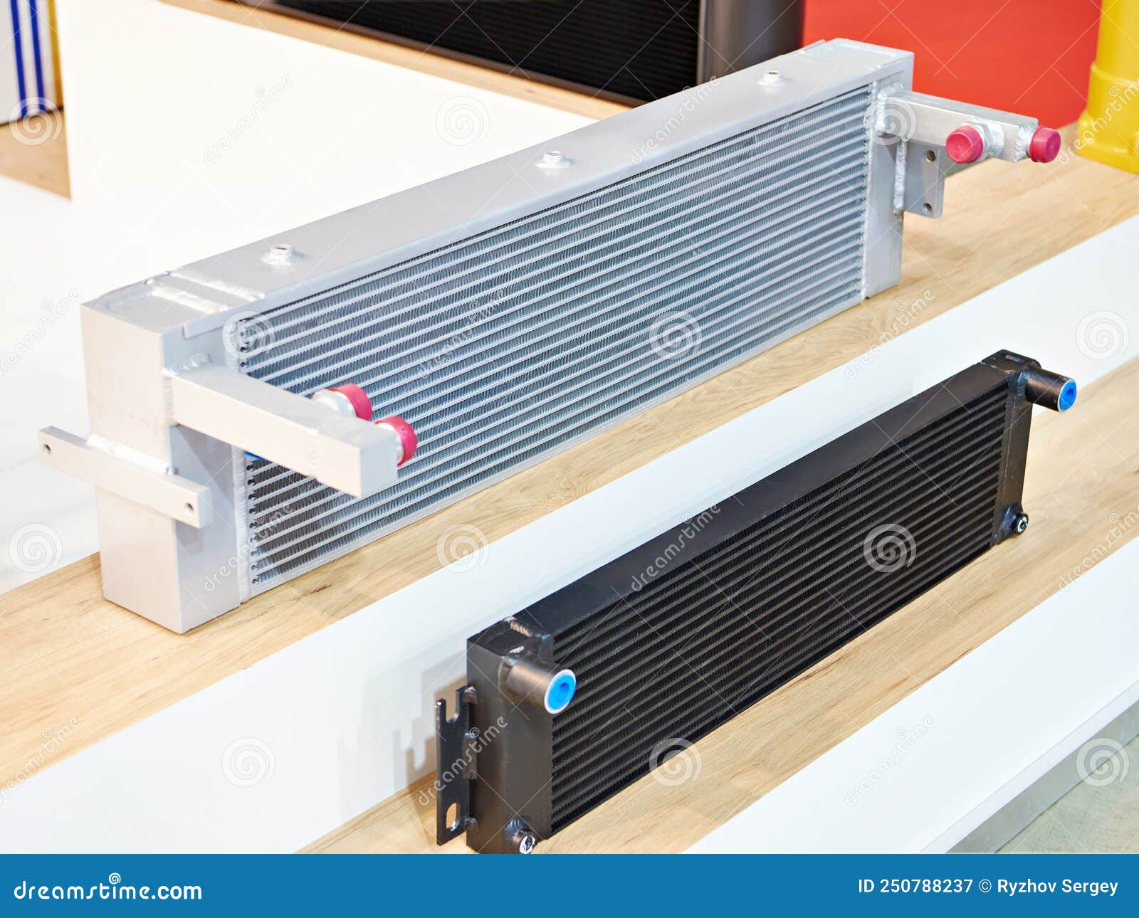 Industrial Radiators at Exhibition Editorial Photography - Image of ...