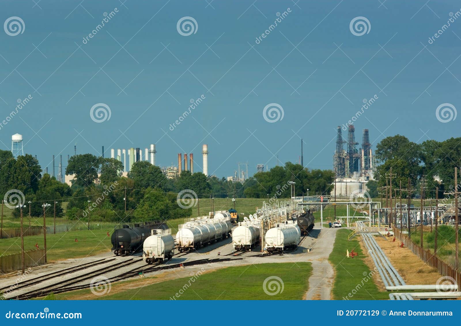 Industrial Rail Yard stock image. Image of chemical, railyard - 20772129