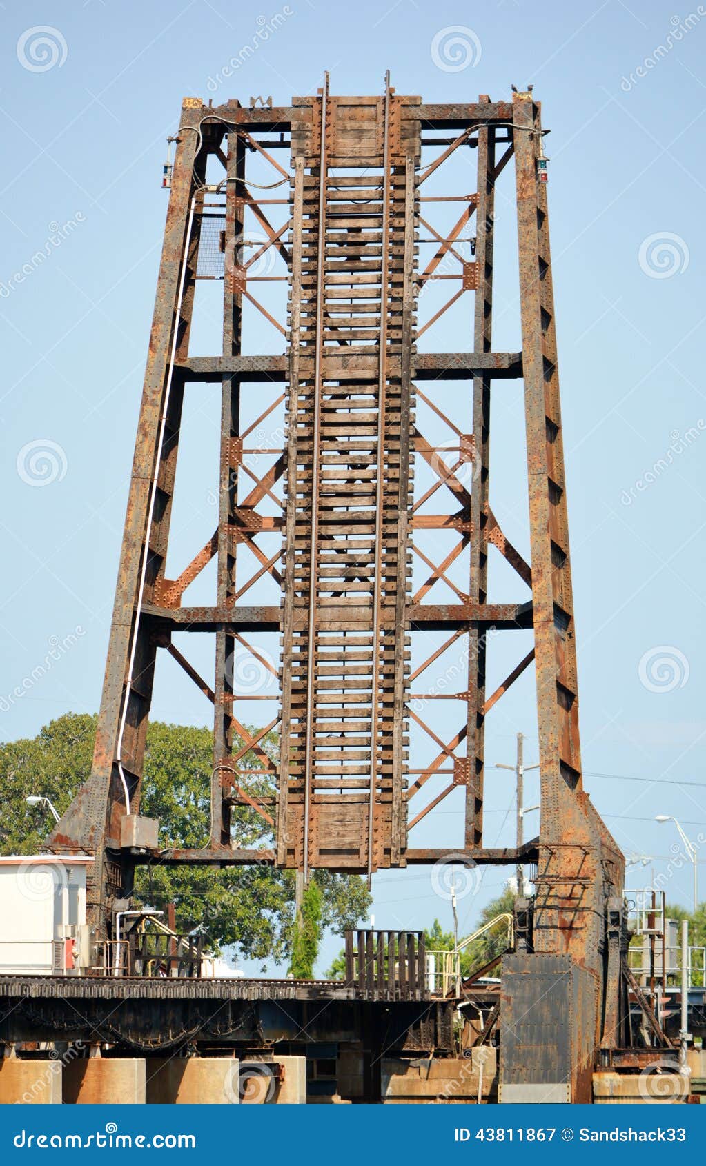 Industrial Railroad Drawbridge Stock Image - Image of inter, open: 43811867