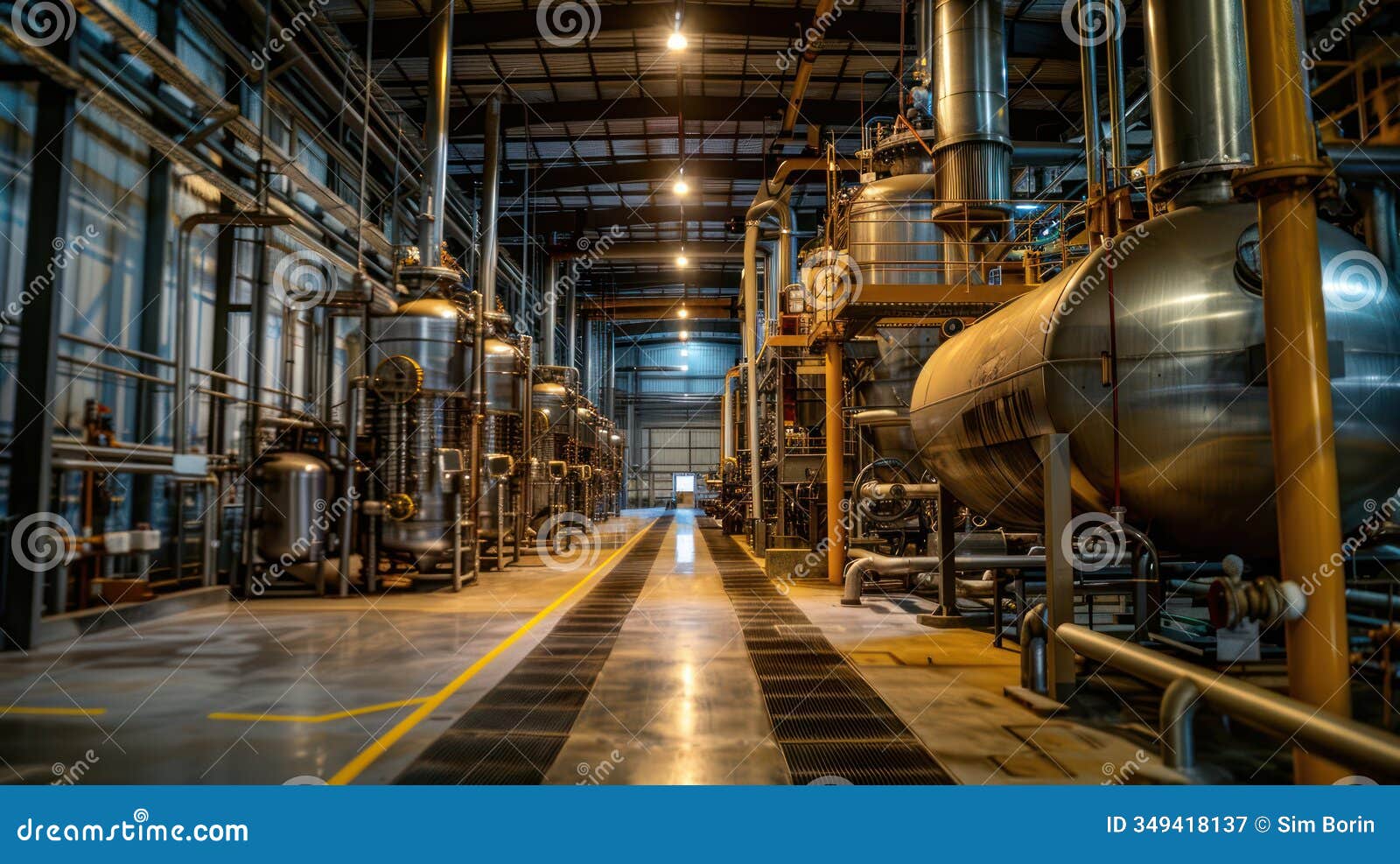 Industrial Reactors and Distillation Columns in a Chemical Stock ...