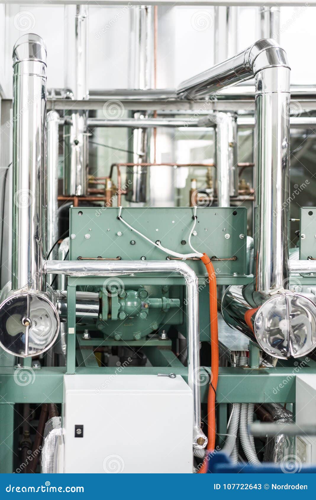 Industrial Refrigerating Machine. Stock Image - Image of construction ...