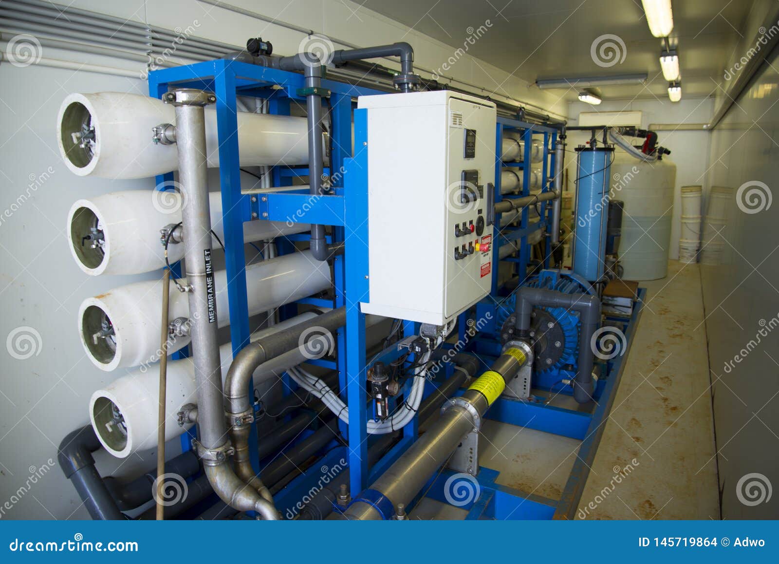 Industrial Reverse Osmosis stock photo. Image of healthy - 145719864