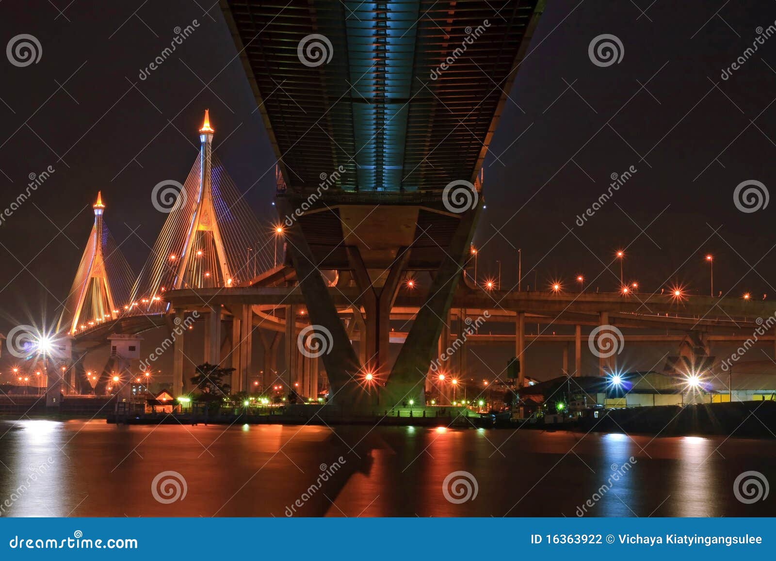 The Industrial Ring Bridge stock photo. Image of commerce - 16363922