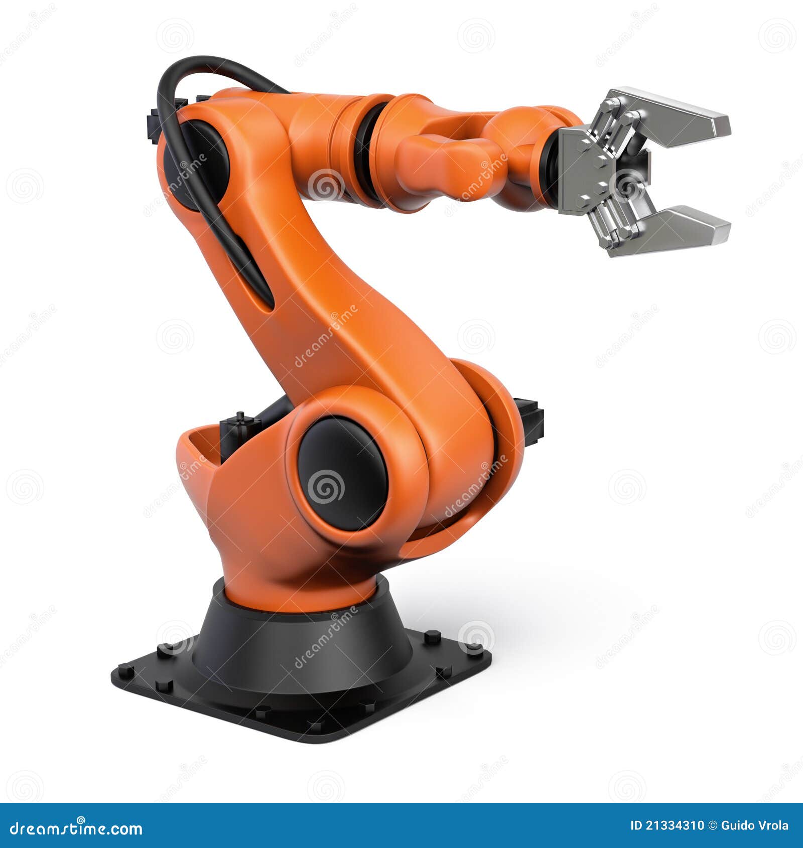 Industrial Robot Arm Cartoon Vector | CartoonDealer.com #123514225