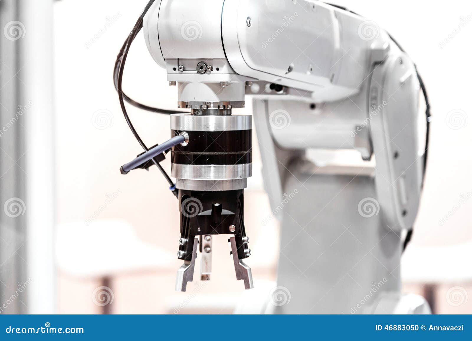 Industrial robot arm stock photo. Image of computer, line - 46883050