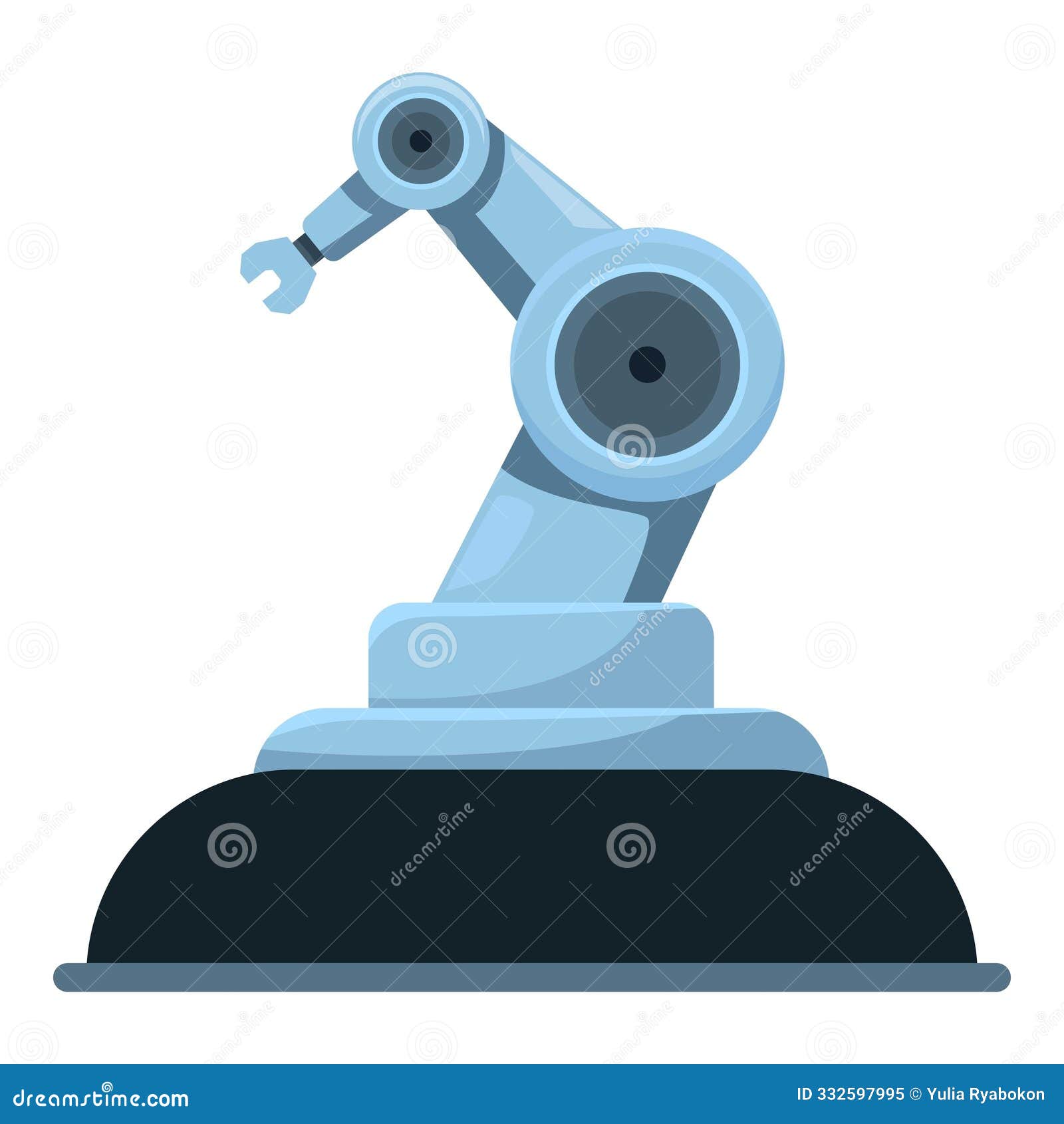 Industrial Robot Arm Standing on Platform for Automation Stock ...