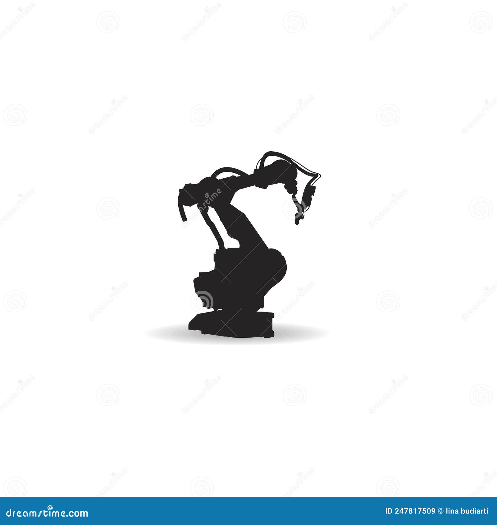 Industrial robot logo stock vector. Illustration of robotic - 247817509