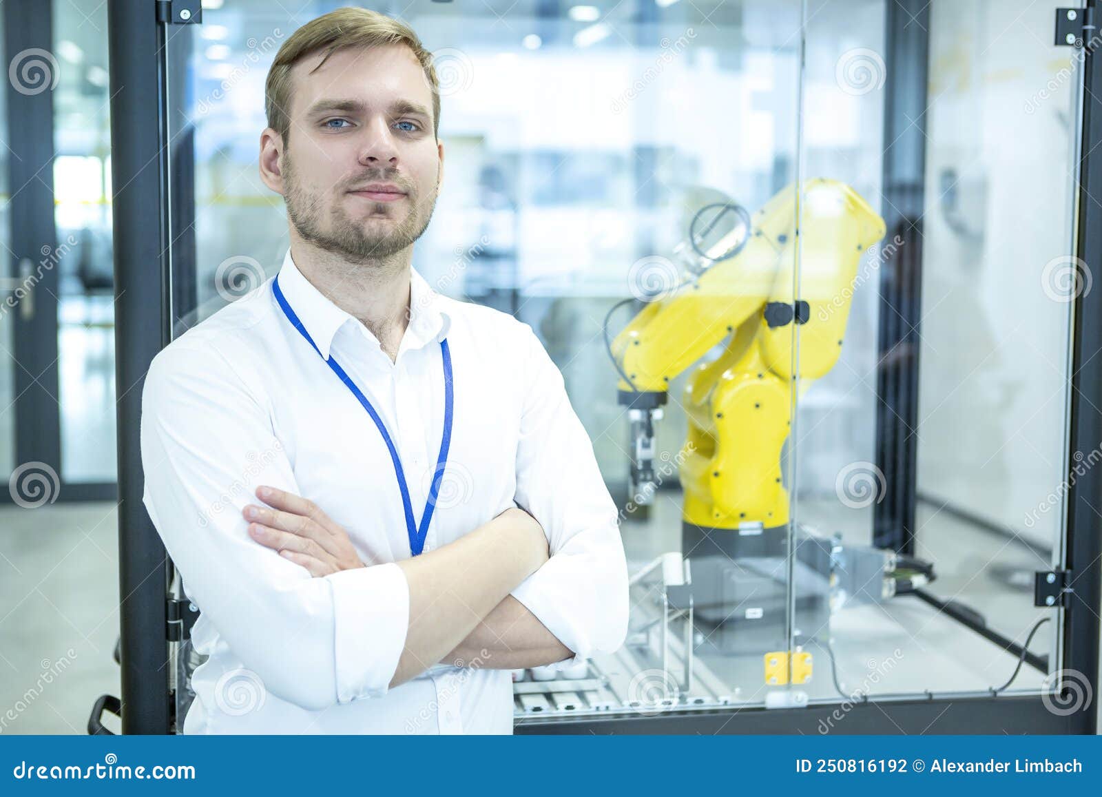 Industrial Robot Maintenance Stock Photo - Image of communication ... Industrial Robot Maintenance Stock Photo - Image of communication ...