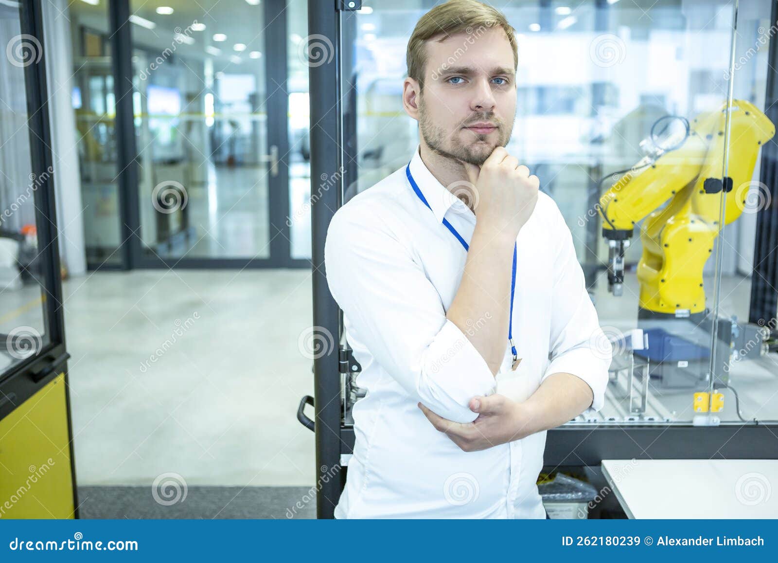 Industrial Robot Maintenance Stock Image - Image of industrial ...
