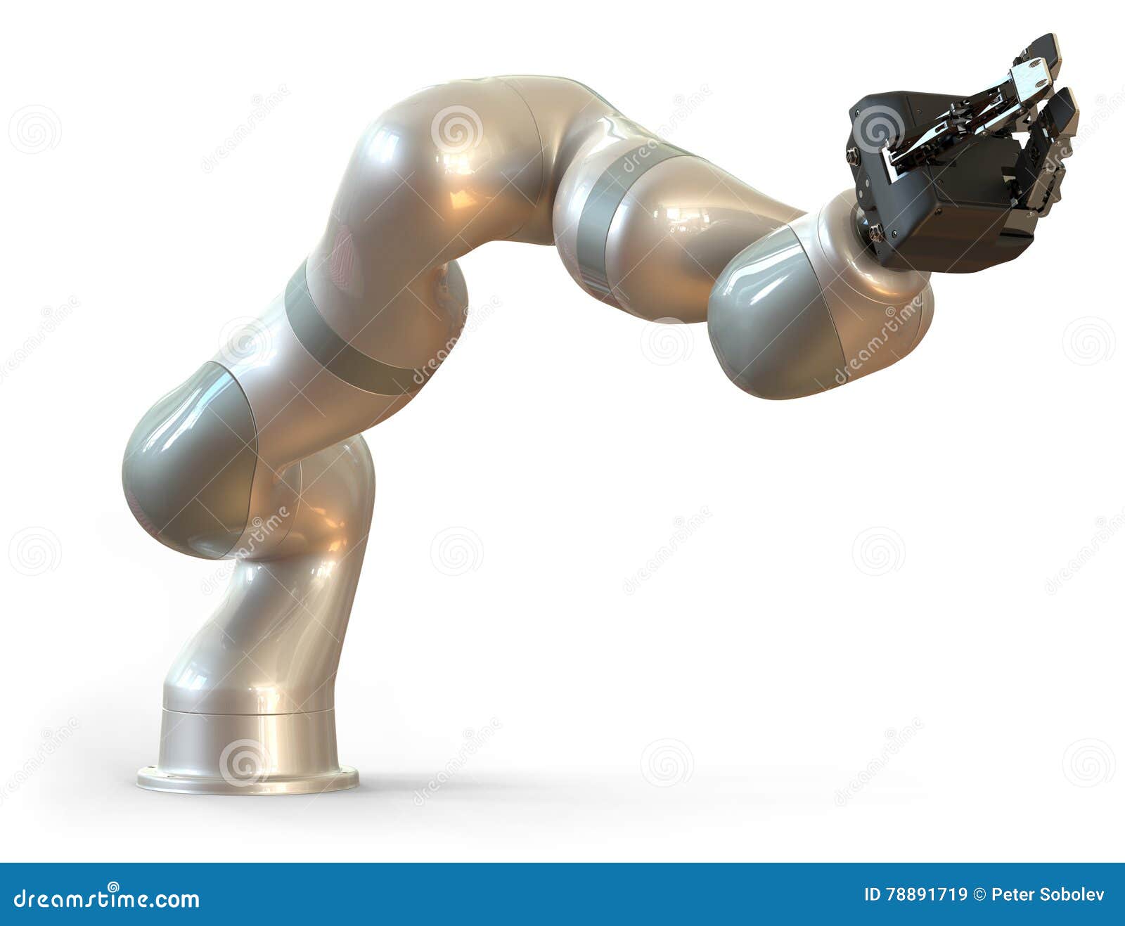 Industrial Robot Manipulator Stock Illustration - Illustration of ...