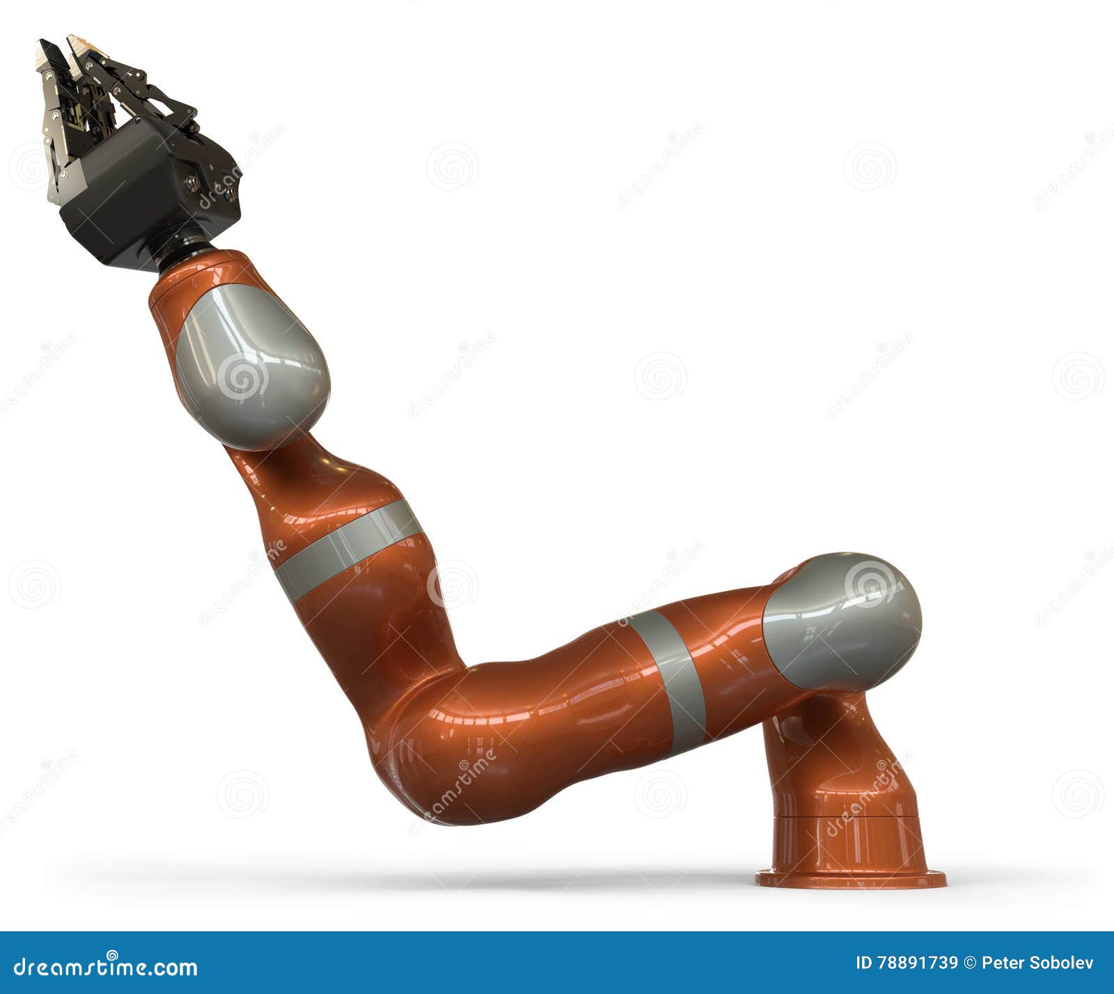 Industrial Robot Manipulator Stock Illustration - Illustration of ...