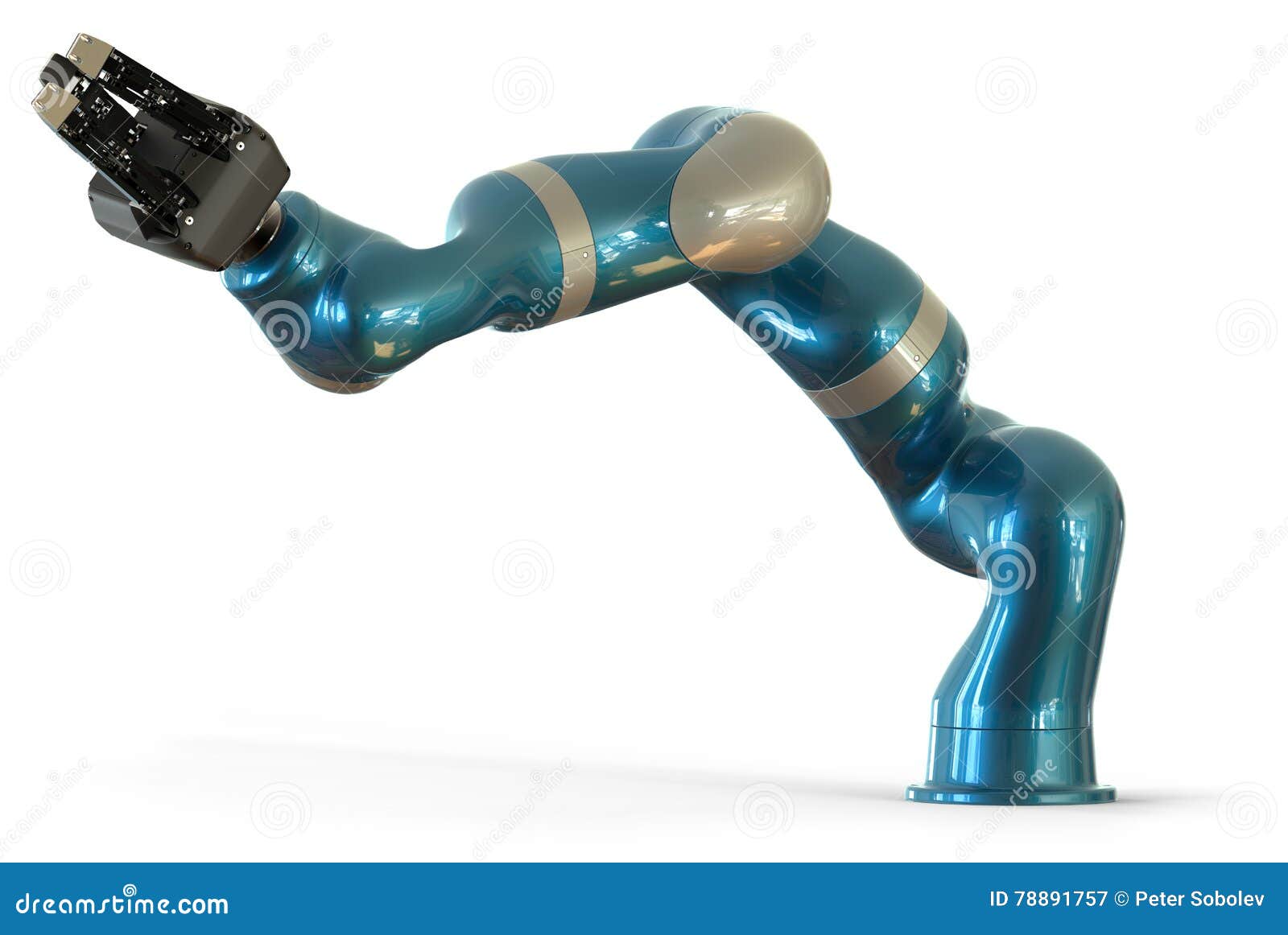 Industrial Robot Manipulator Stock Illustration - Illustration of ...