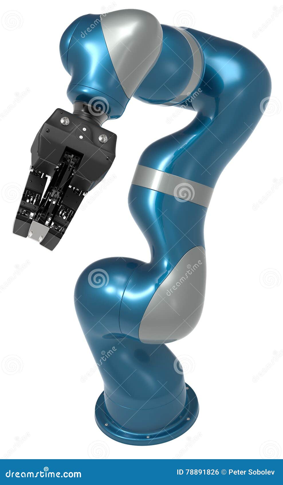 Industrial Robot Manipulator Stock Illustration - Illustration of ...
