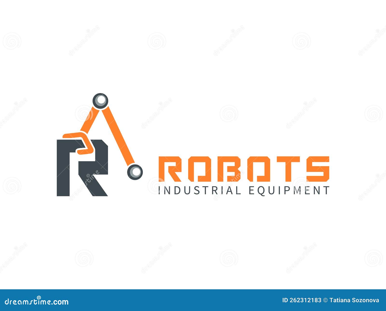Industrial Robot Manipulator Logotype. Letter R Logo Design Stock ...