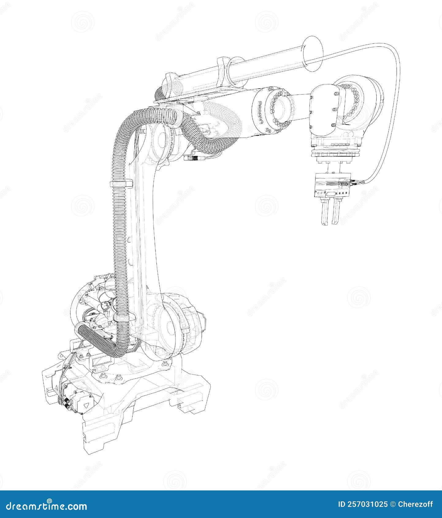 Industrial Robot Manipulator. Stock Vector - Illustration of design ...