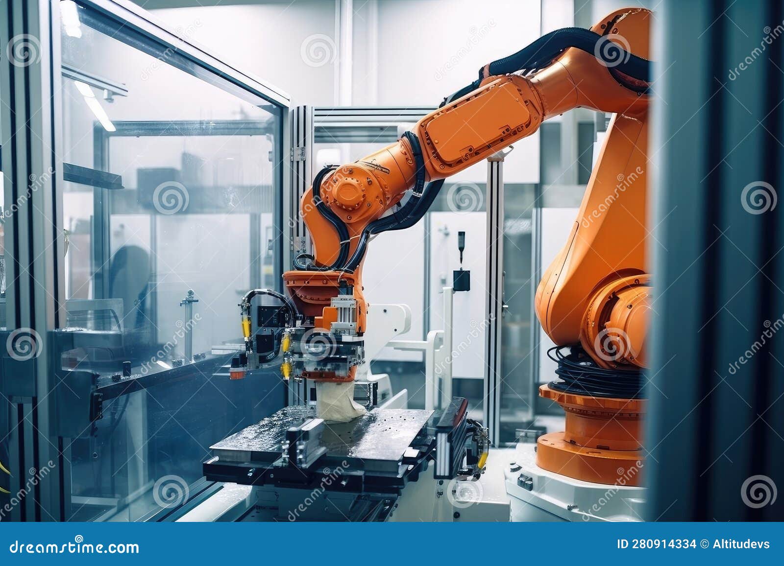 An Industrial Robot, Performing Incredibly Precise and Intricate Tasks ...