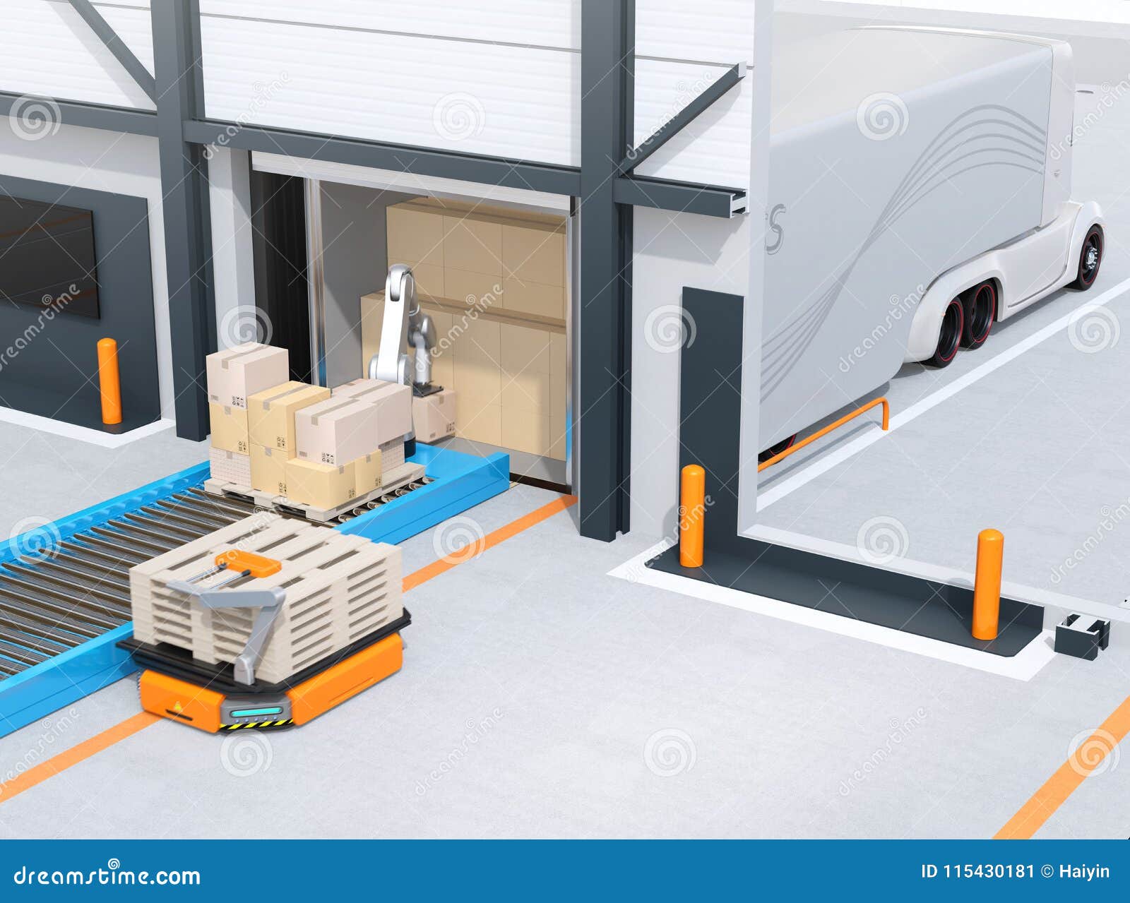 Unloading Pallets Stock Illustrations – 176 Unloading Pallets Stock ...