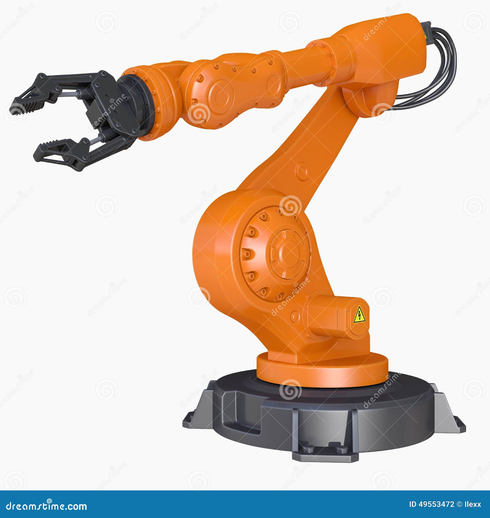 Industrial robot stock illustration. Illustration of single - 49553472