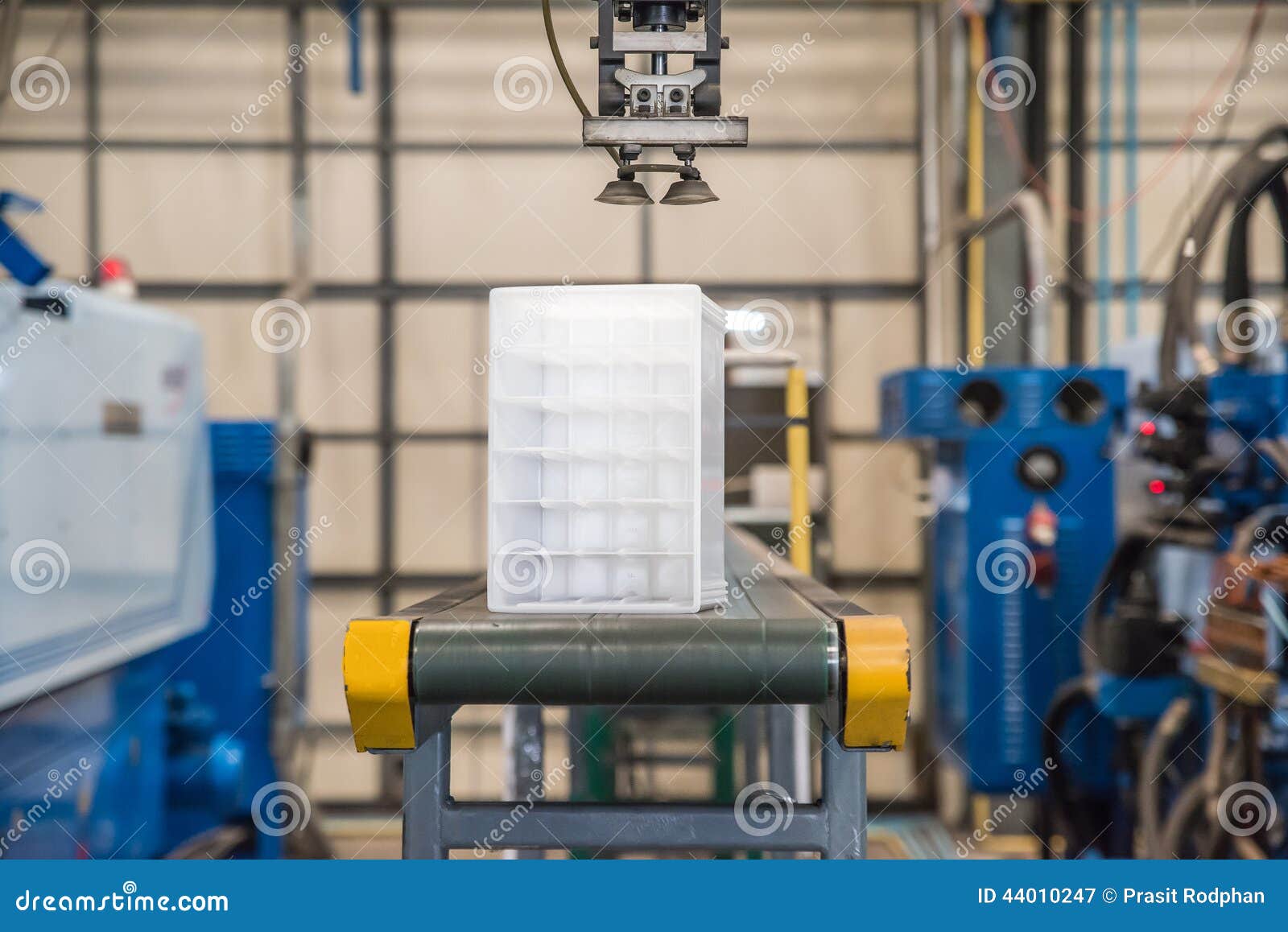 Industrial Robot Working in Factory Stock Image - Image of order ...