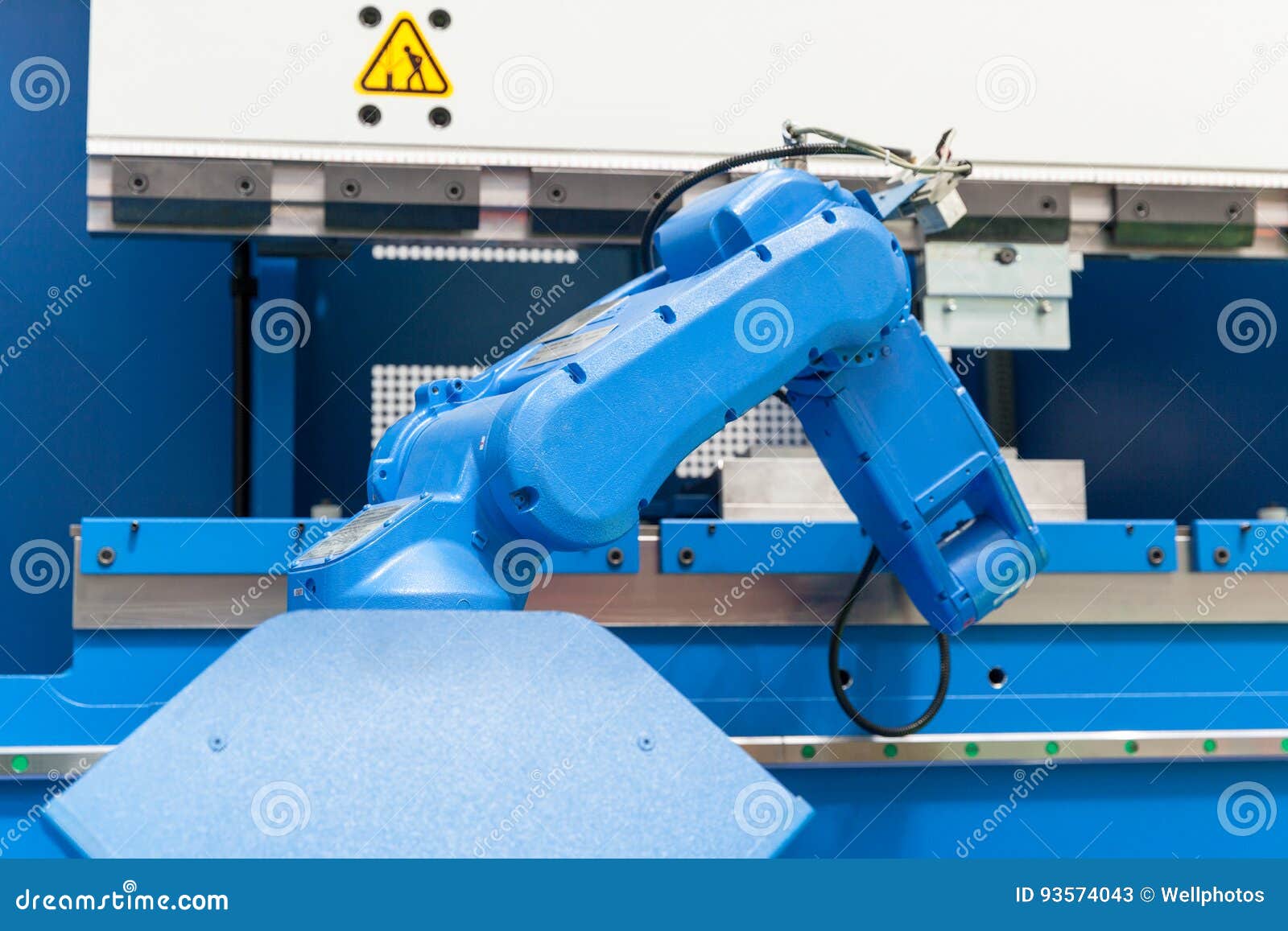 Industrial robotic arm stock image. Image of automation - 93574043