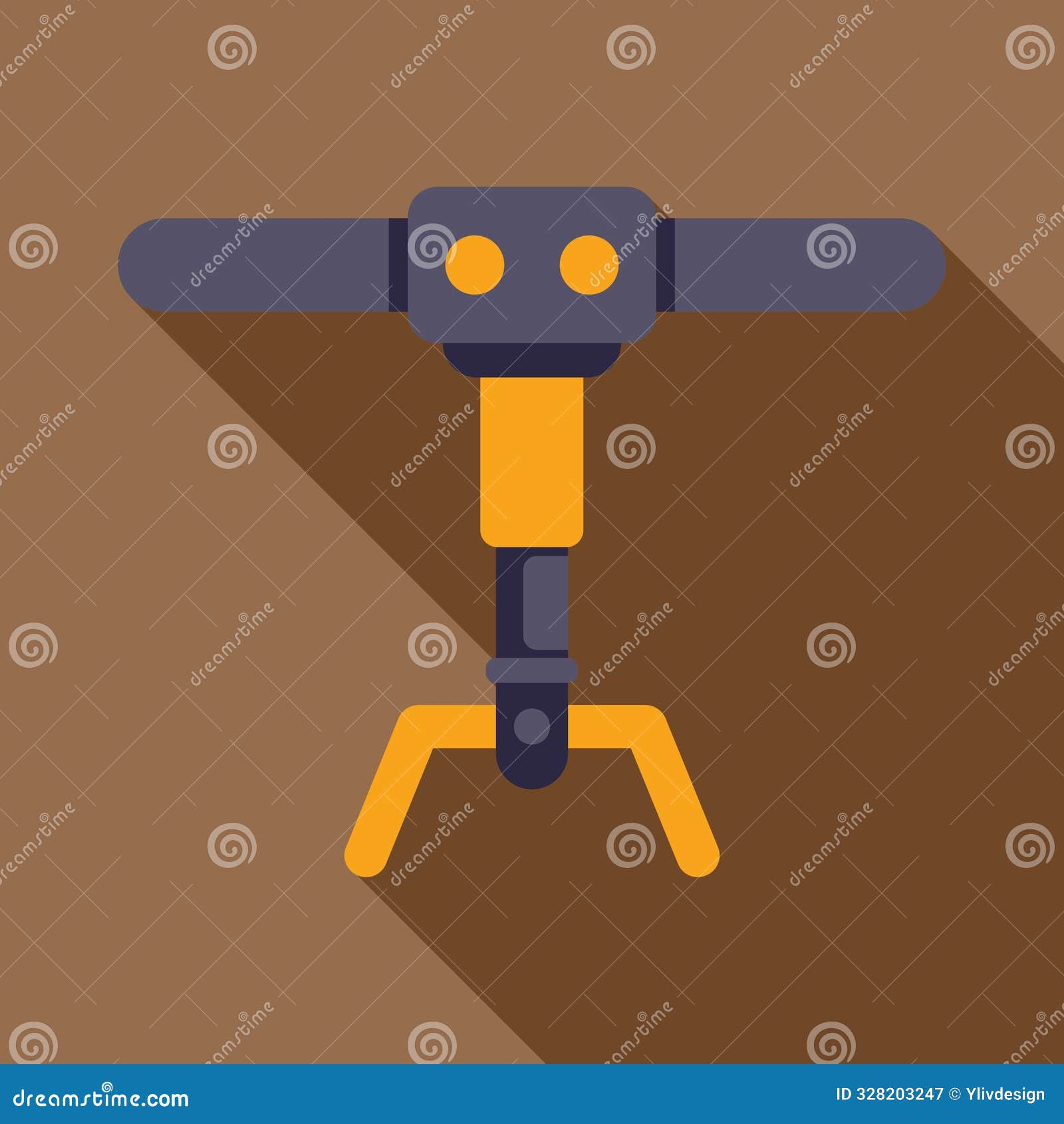 Robotic Arm Lifting Cargo Container In Warehouse Logistics Operation ...