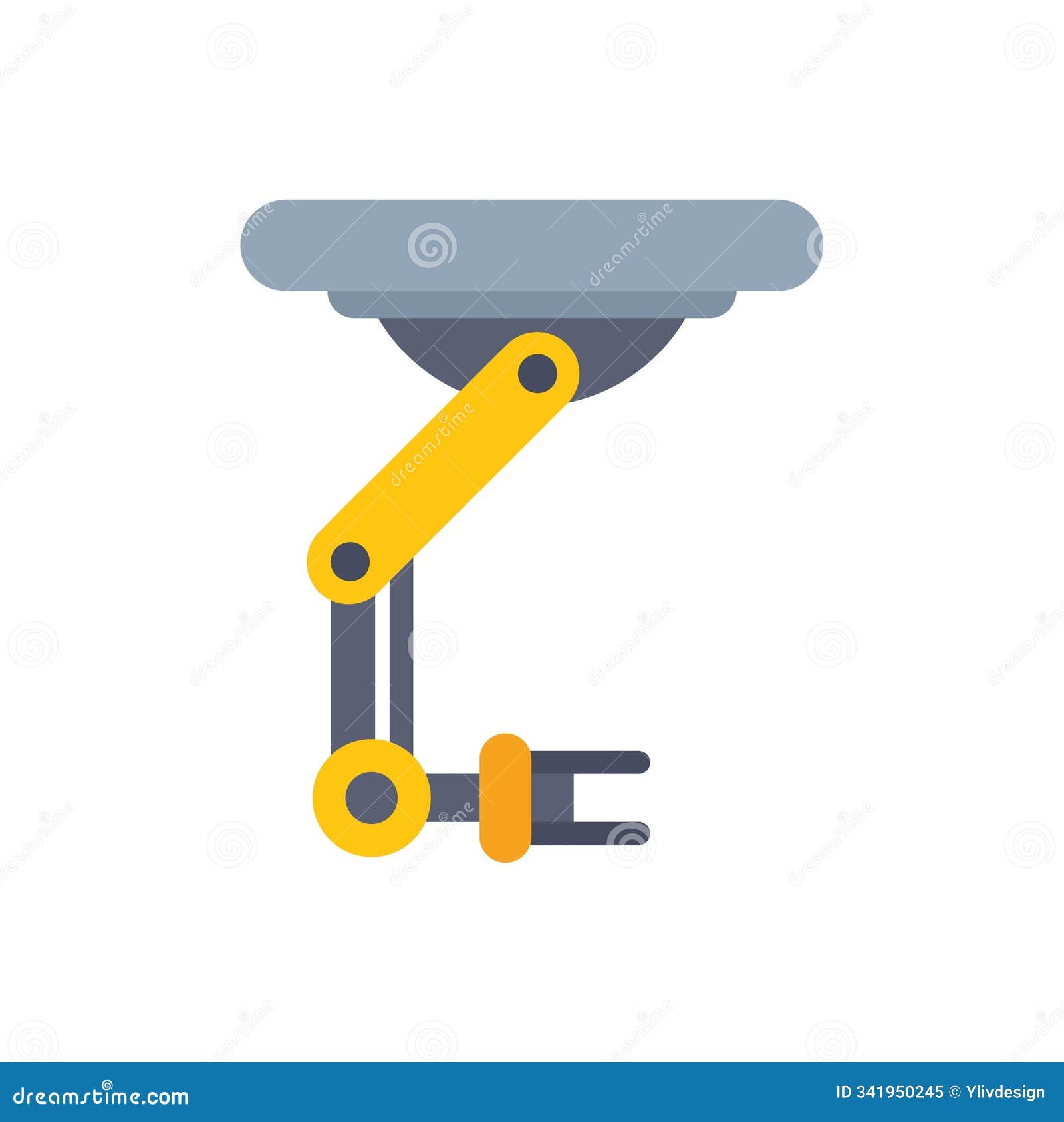 Robotic Arm Lifting Cargo Container In Warehouse Logistics Operation ...