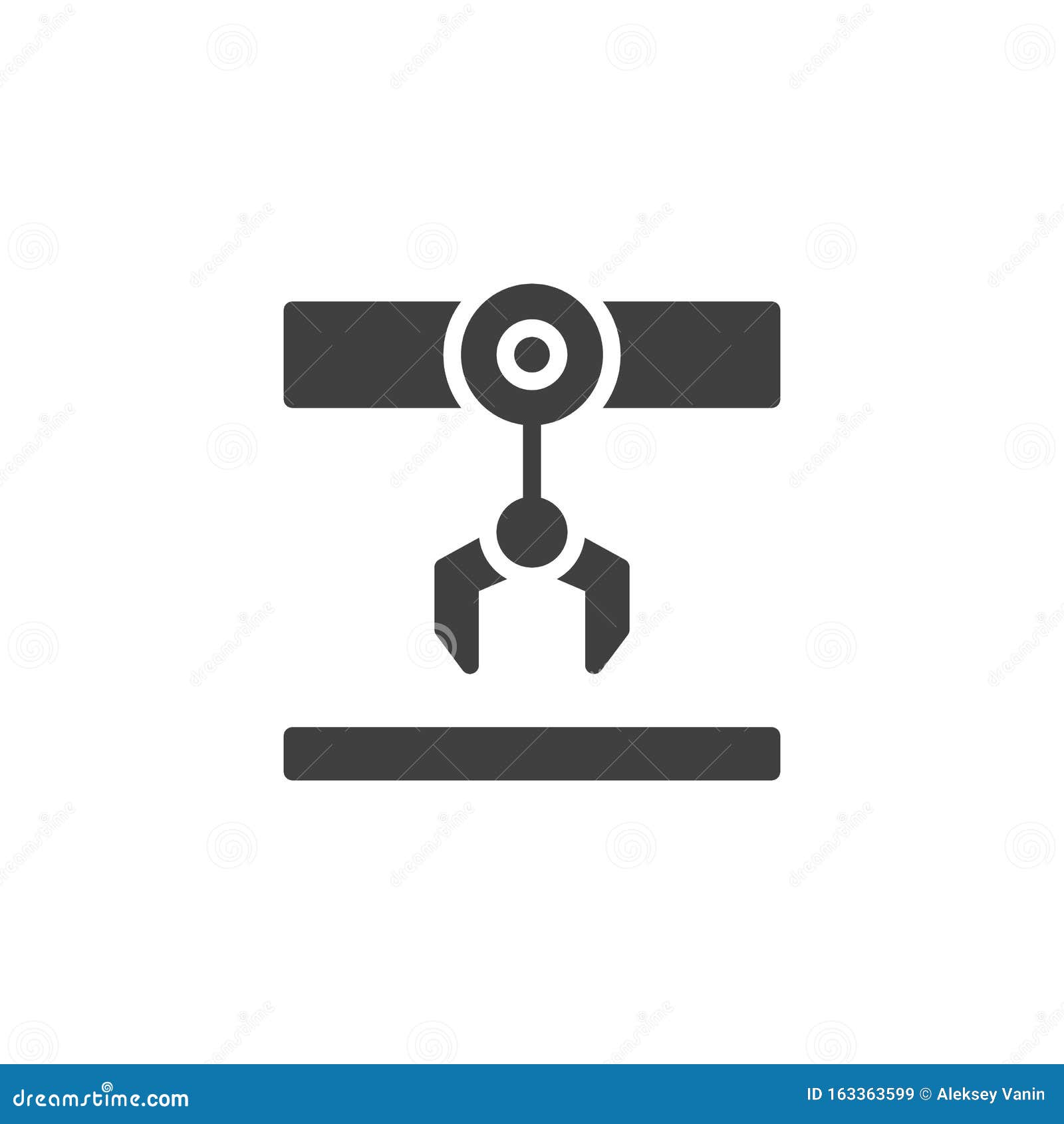 Industrial Robotic Loader Vector Icon Stock Vector - Illustration of ...