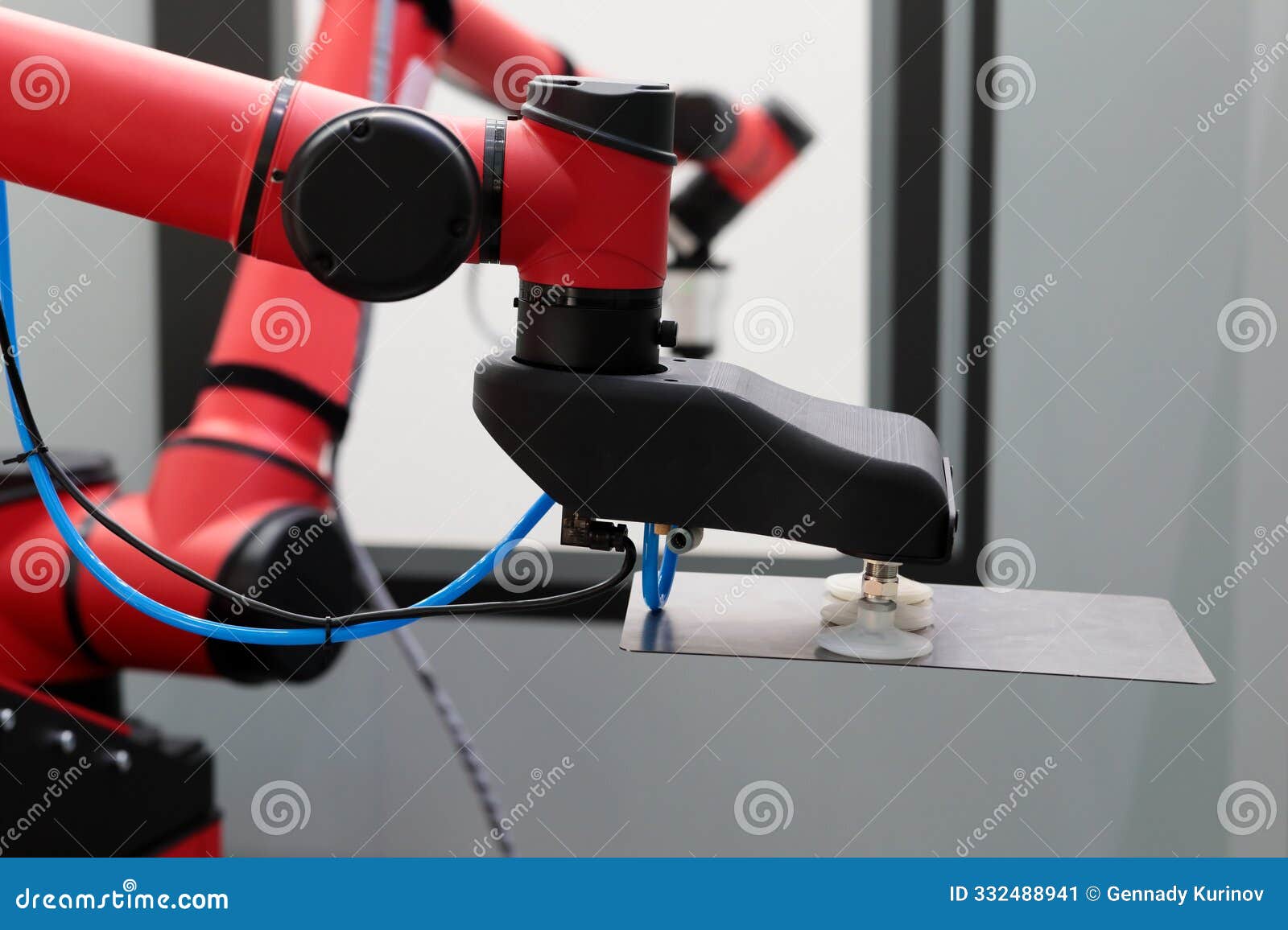 Industrial Robotic Manipulators on Production Line Stock Image - Image of equipment ...