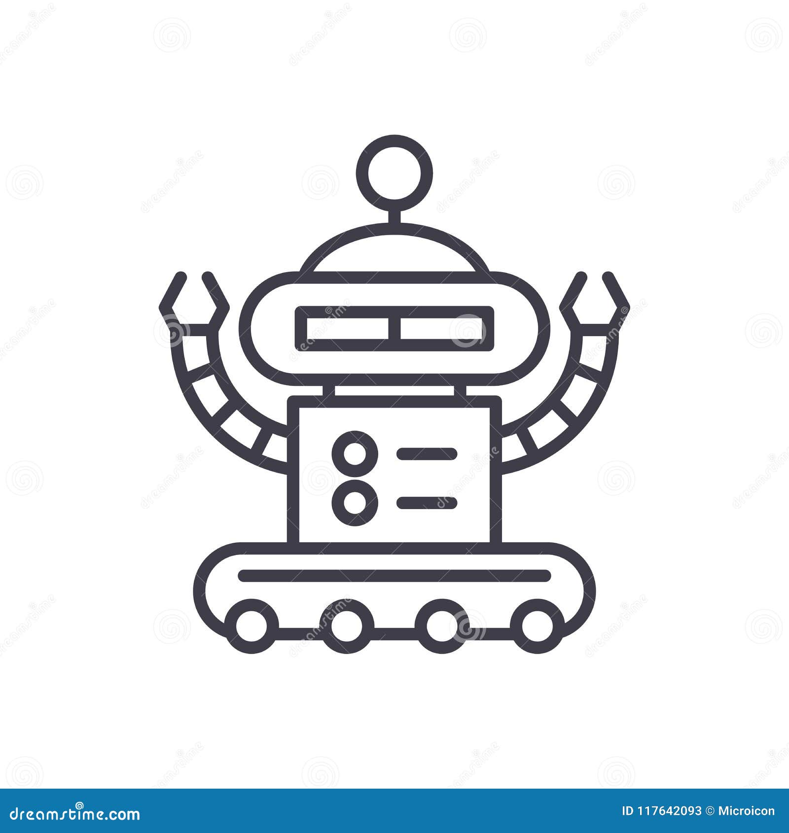 Industrial Robotics Black Icon Concept. Industrial Robotics Flat Vector ... Industrial Robotics Black Icon Concept. Industrial Robotics Flat Vector ...