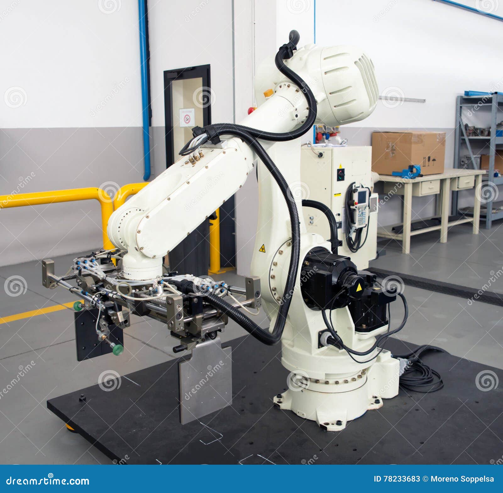 Industrial Robots - Automation Lines Stock Image - Image of lines, line ...