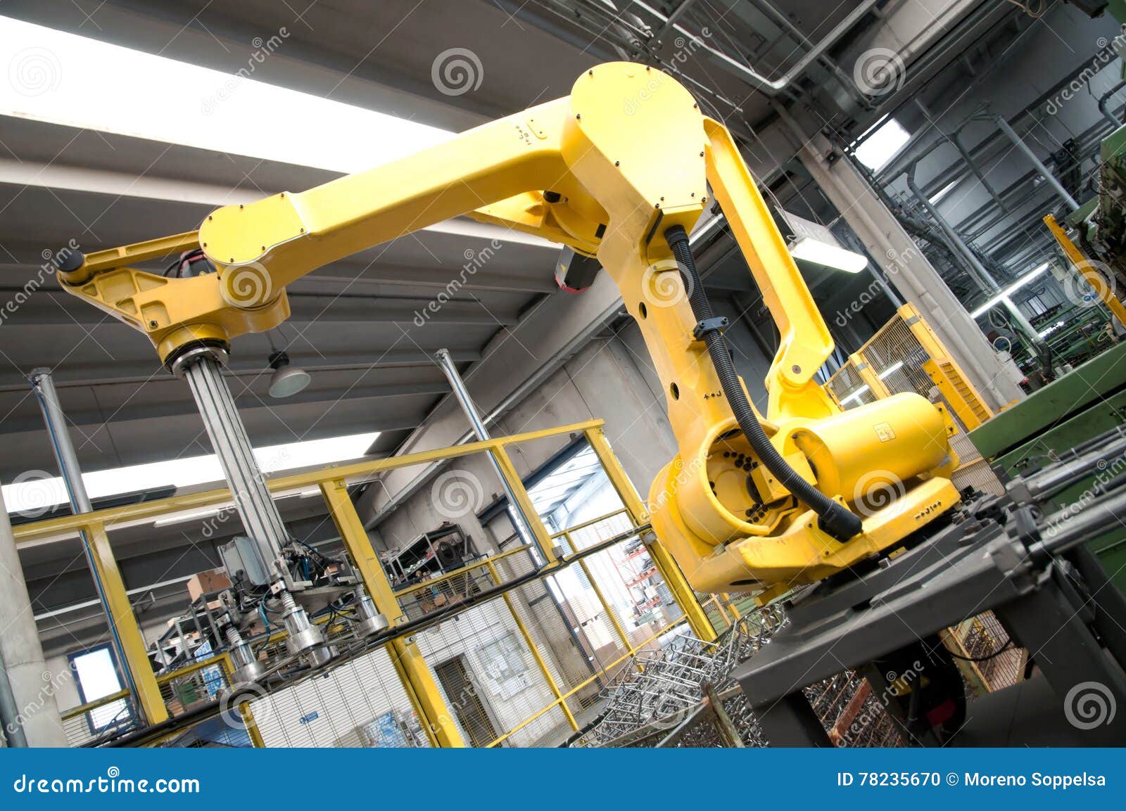 Industrial Robots - Automation Lines Stock Photo - Image of plant ...