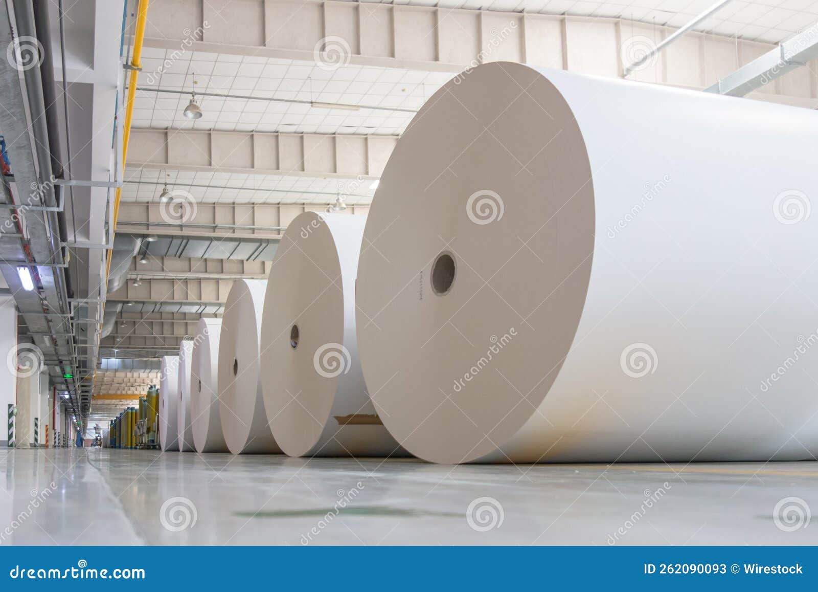 Industrial Rolls Placed in a Warehouse Stock Image - Image of work ...