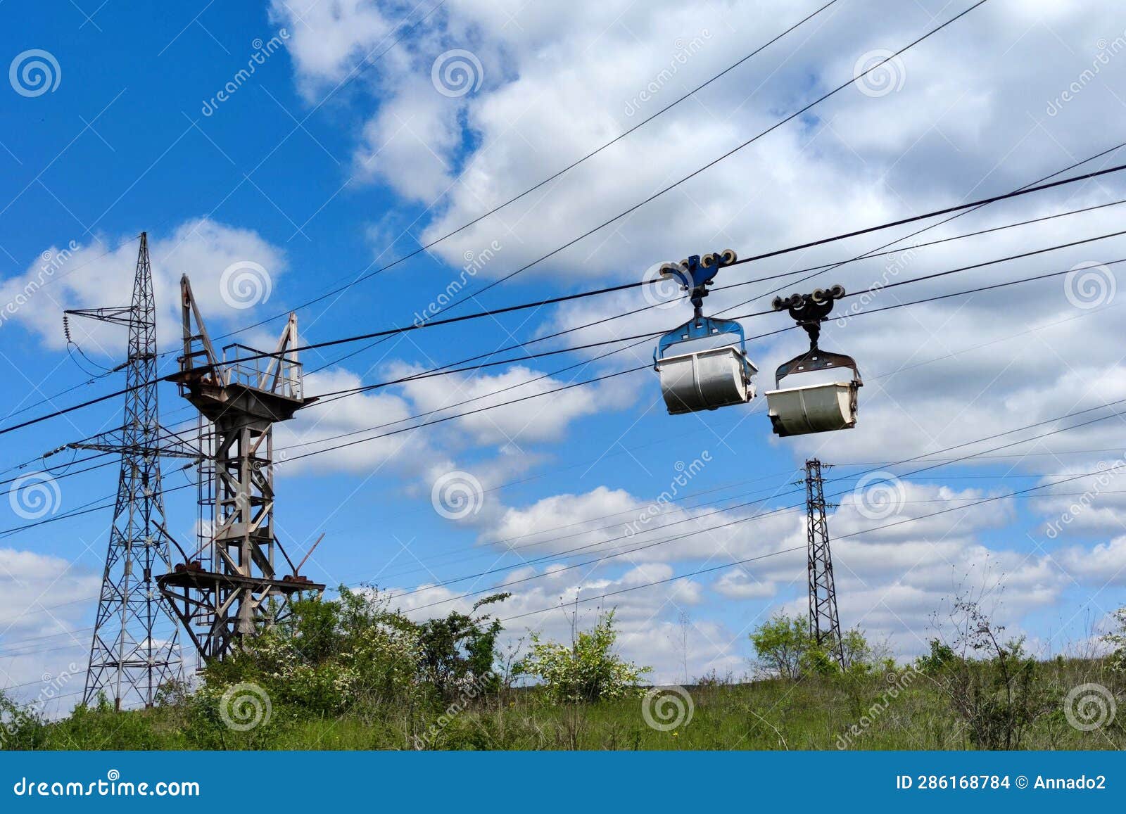 Industrial Ropeway, Trolleys Funiculars for Bulk Cargo Transportation ...