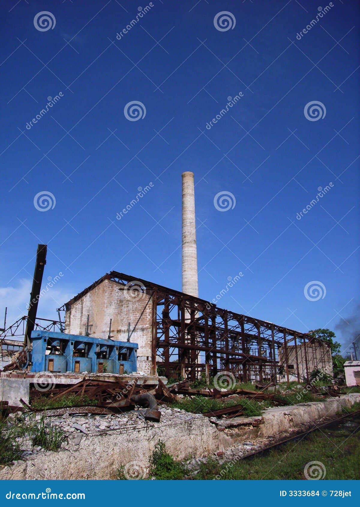 Industrial ruin stock photo. Image of discarded, building - 3333684