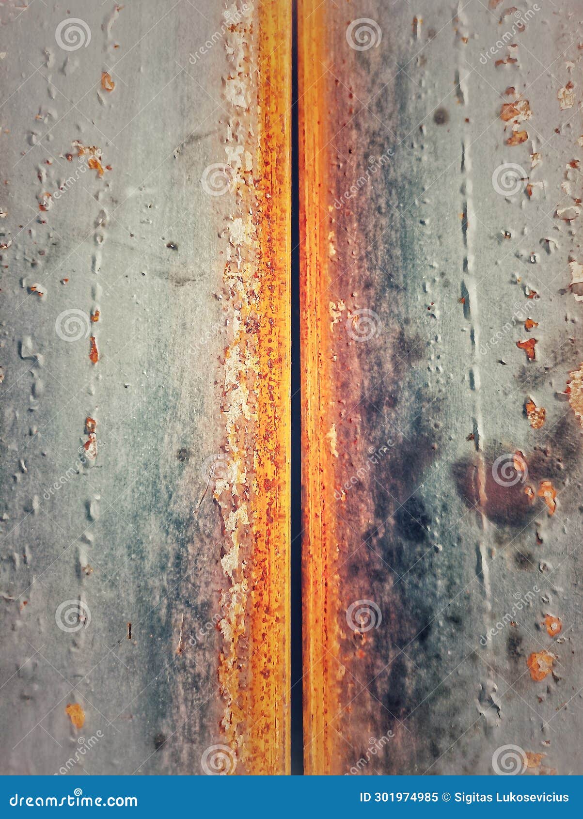 Industrial Rusty Metal Background Texture With Flaking And Peeling ...