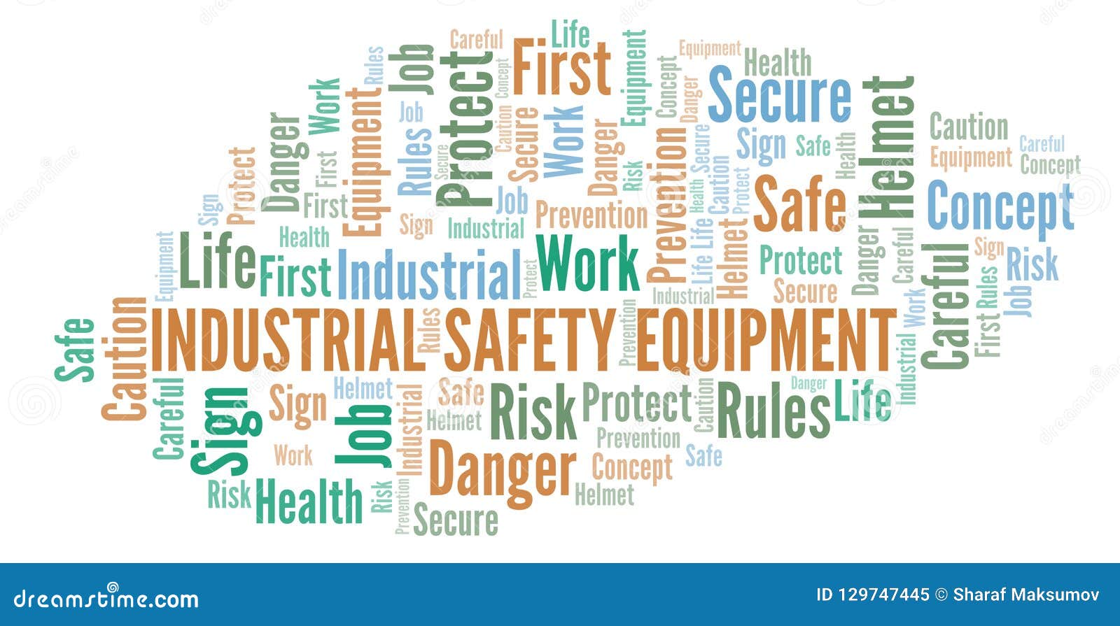 Industrial Safety Equipment Word Cloud. Stock Illustration ...