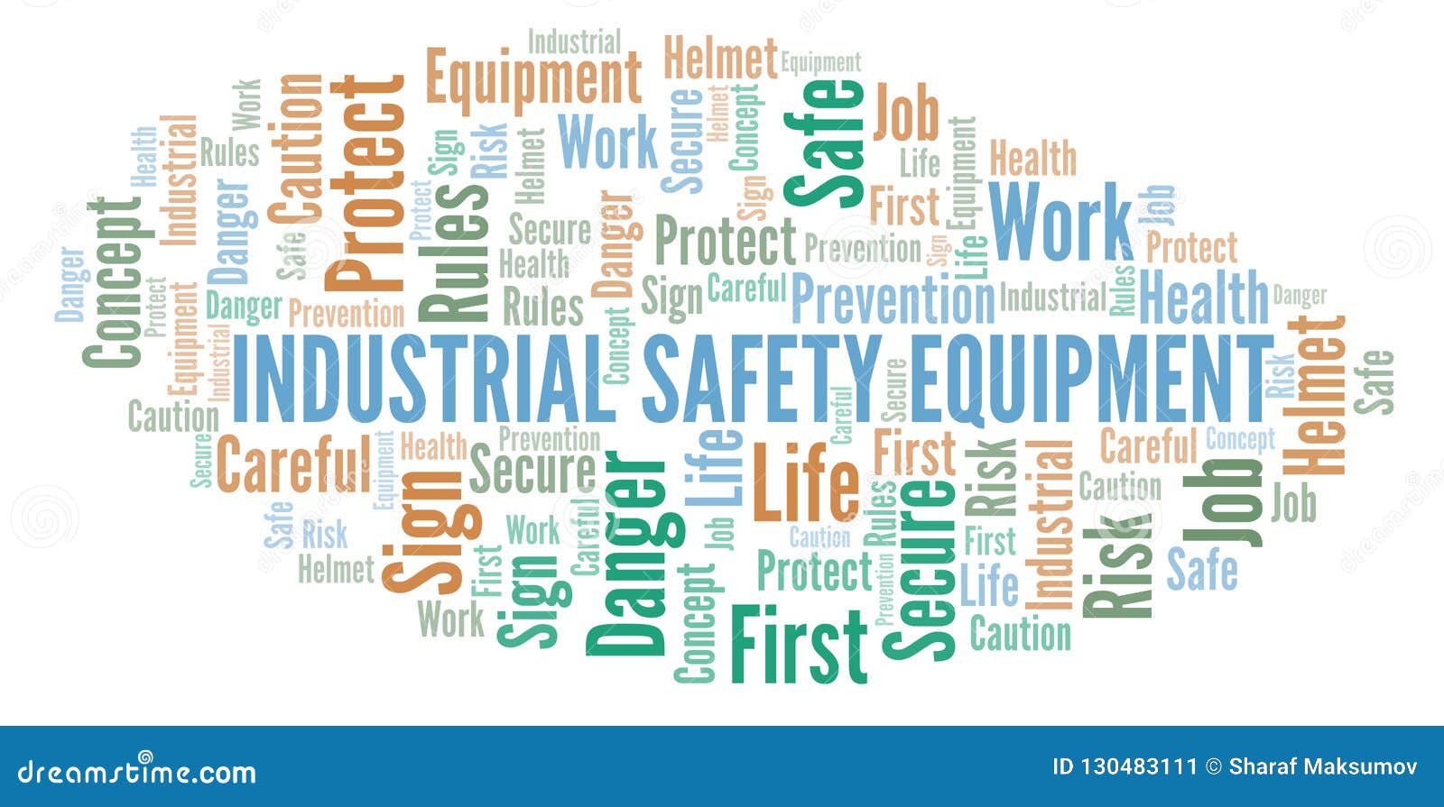 Industrial Safety Equipment Word Cloud. Stock Illustration ...
