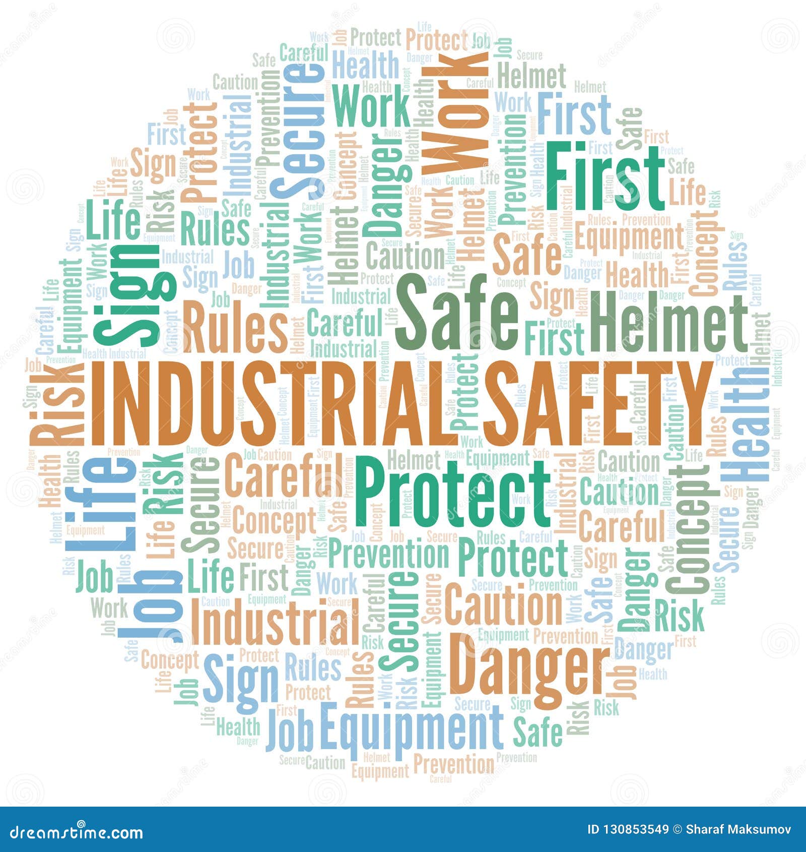 Industrial Safety Word Cloud. Stock Illustration - Illustration of ...