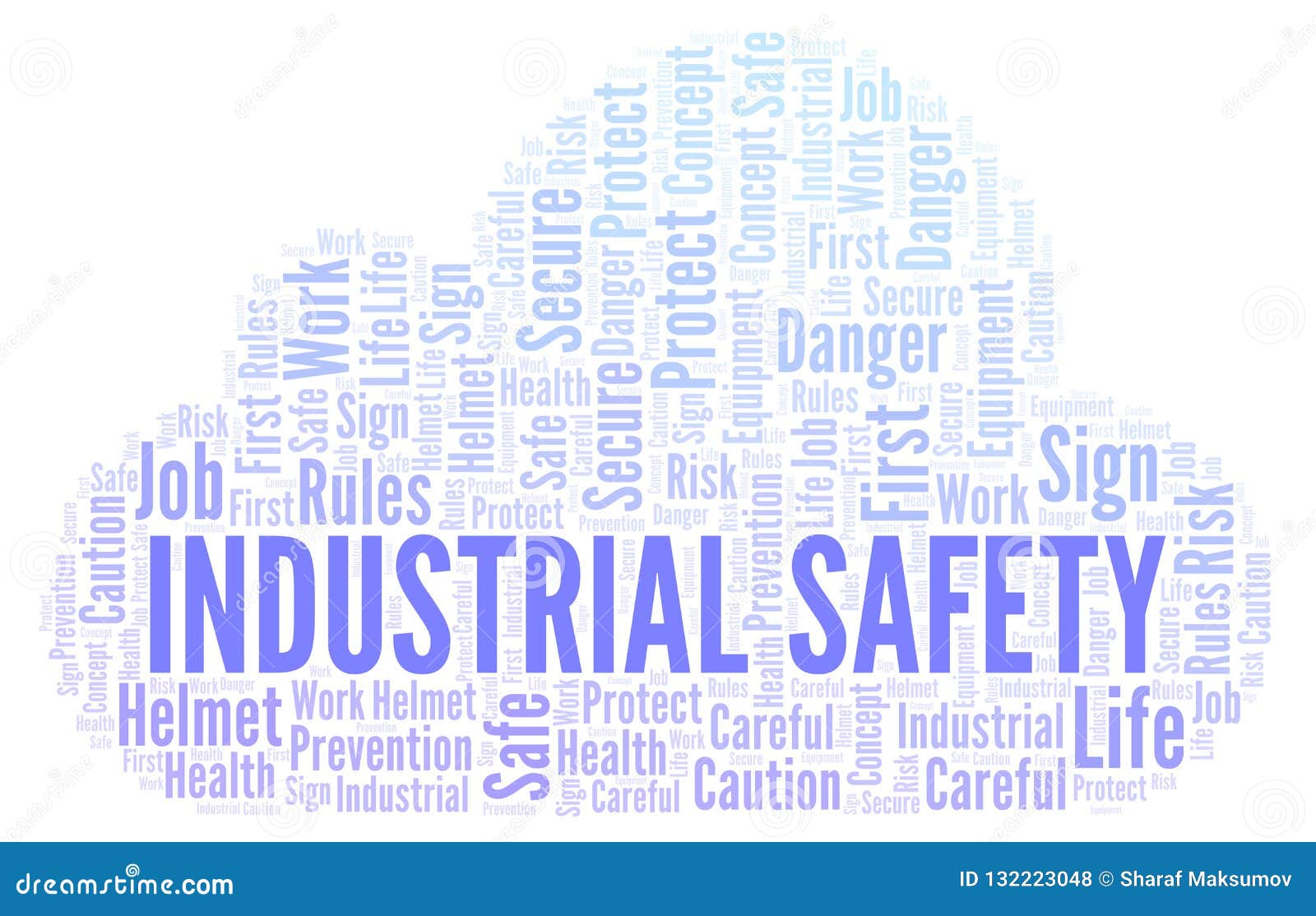 Industrial Safety Word Cloud Stock Illustration - Illustration of ...