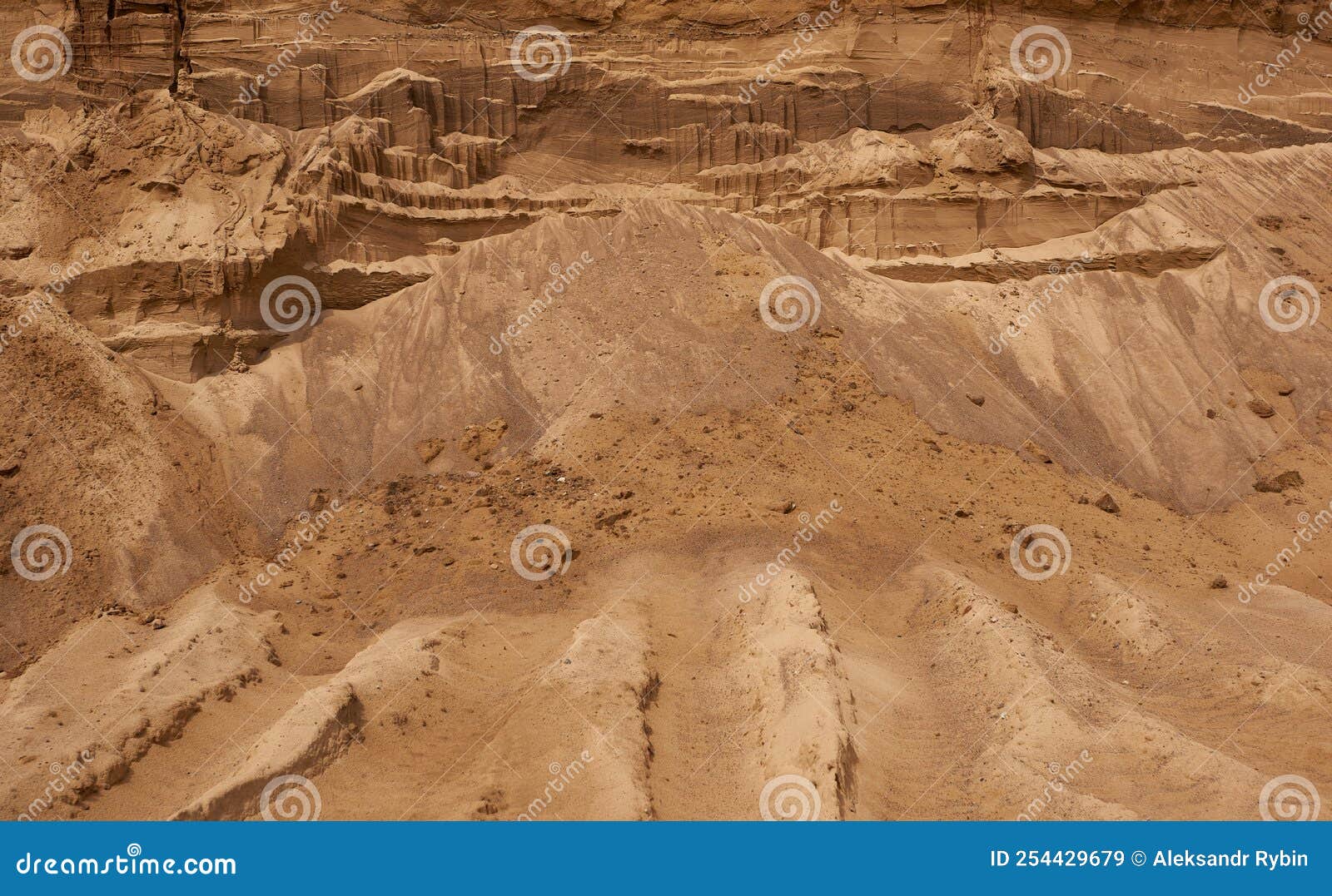 Industrial Sand Quarry. the Development of the Sand Pit. Construction ...