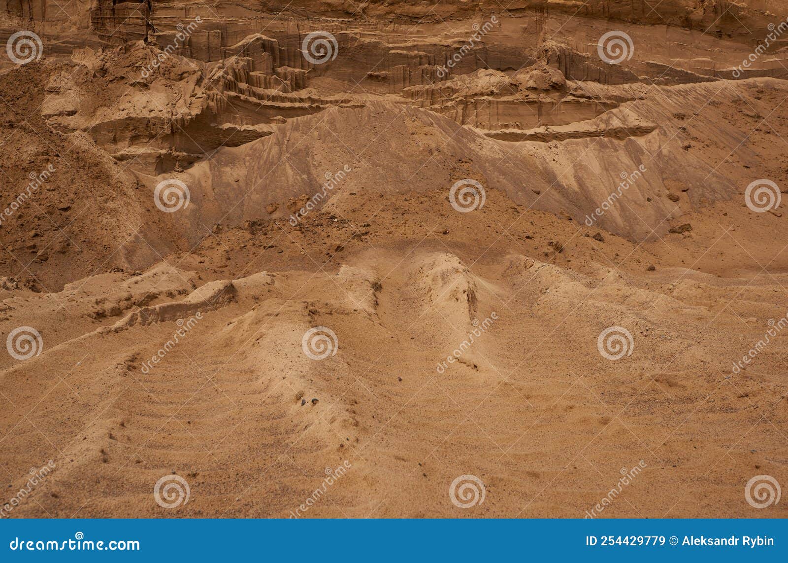 Industrial Sand Quarry. the Development of the Sand Pit. Construction ...
